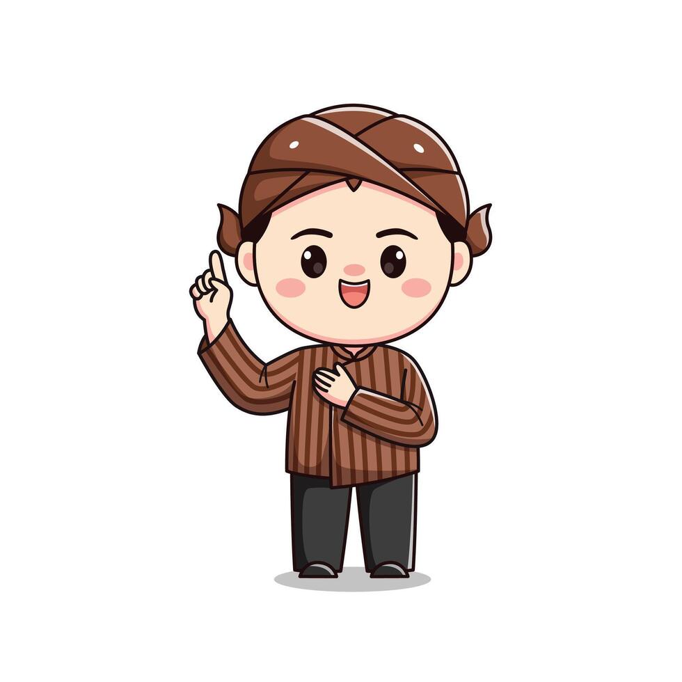 Indonesian traditional Java Blangkon boy costume 46346803 Vector Art at ... Indonesian traditional Java Blangkon boy costume 46346803 Vector Art at ...