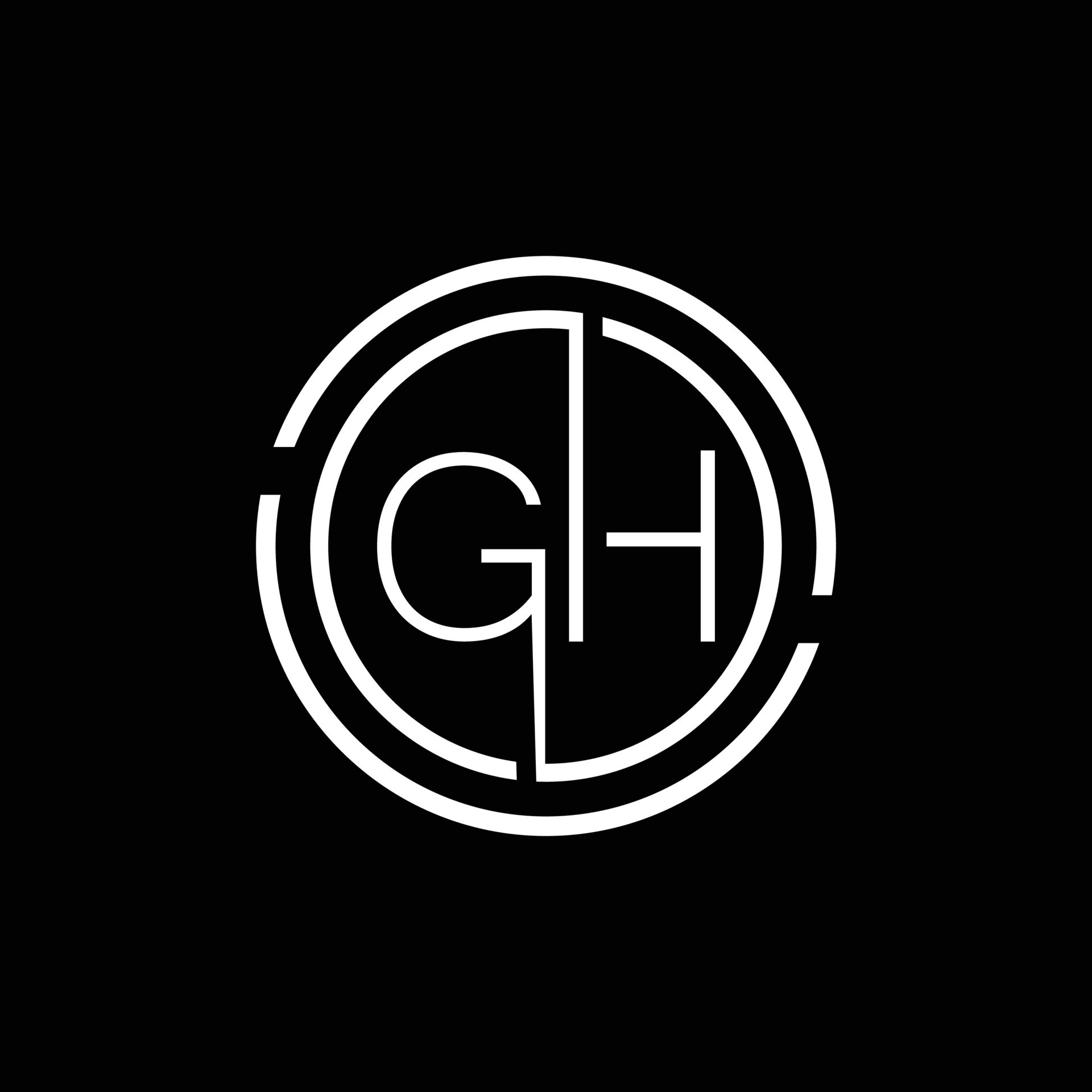 Luxury letter GH logo design.Royal premium letter GH logo design template 46349294 Vector Art at ...