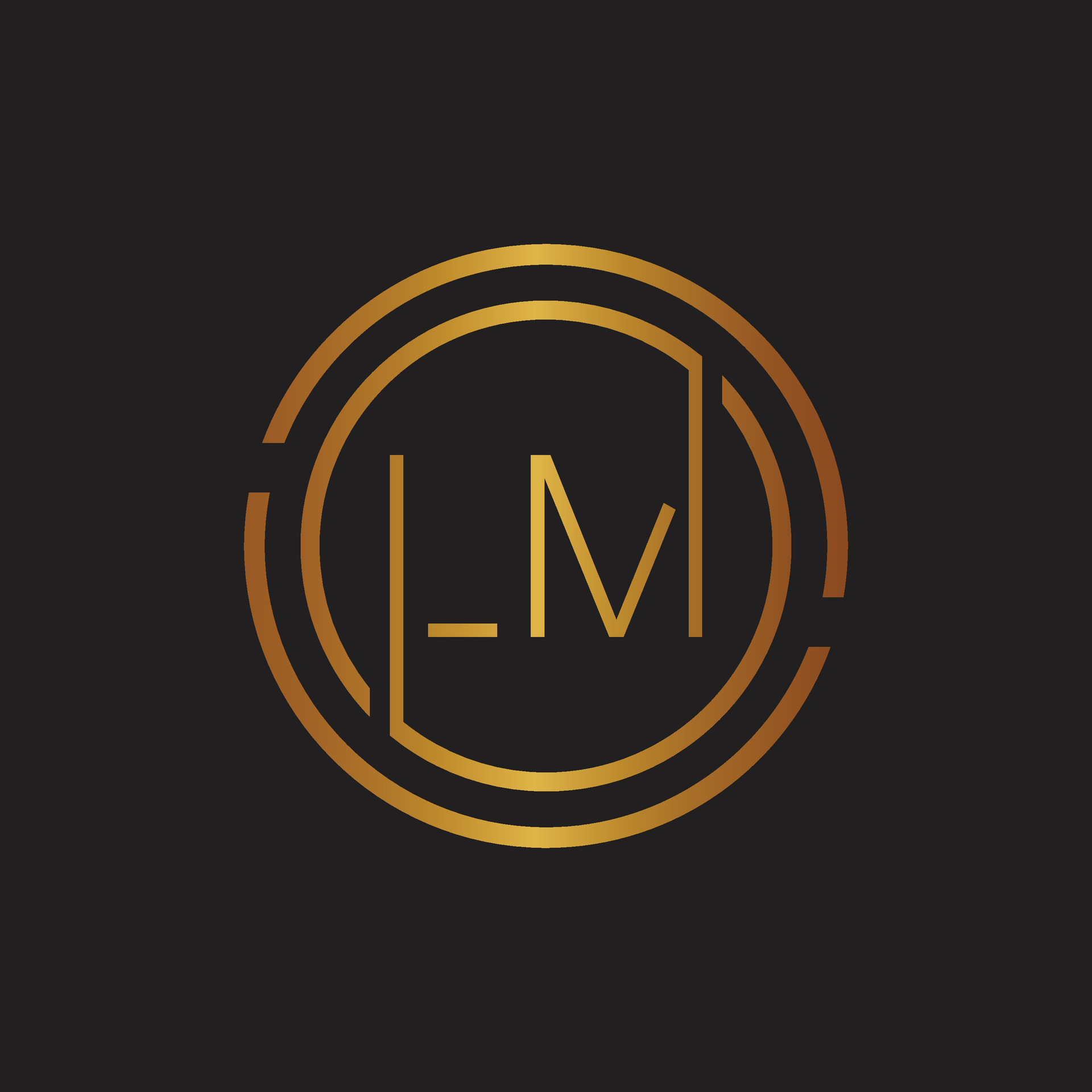 Luxury letter LM logo design.Royal premium letter LM logo design template 46349433 Vector Art at ...