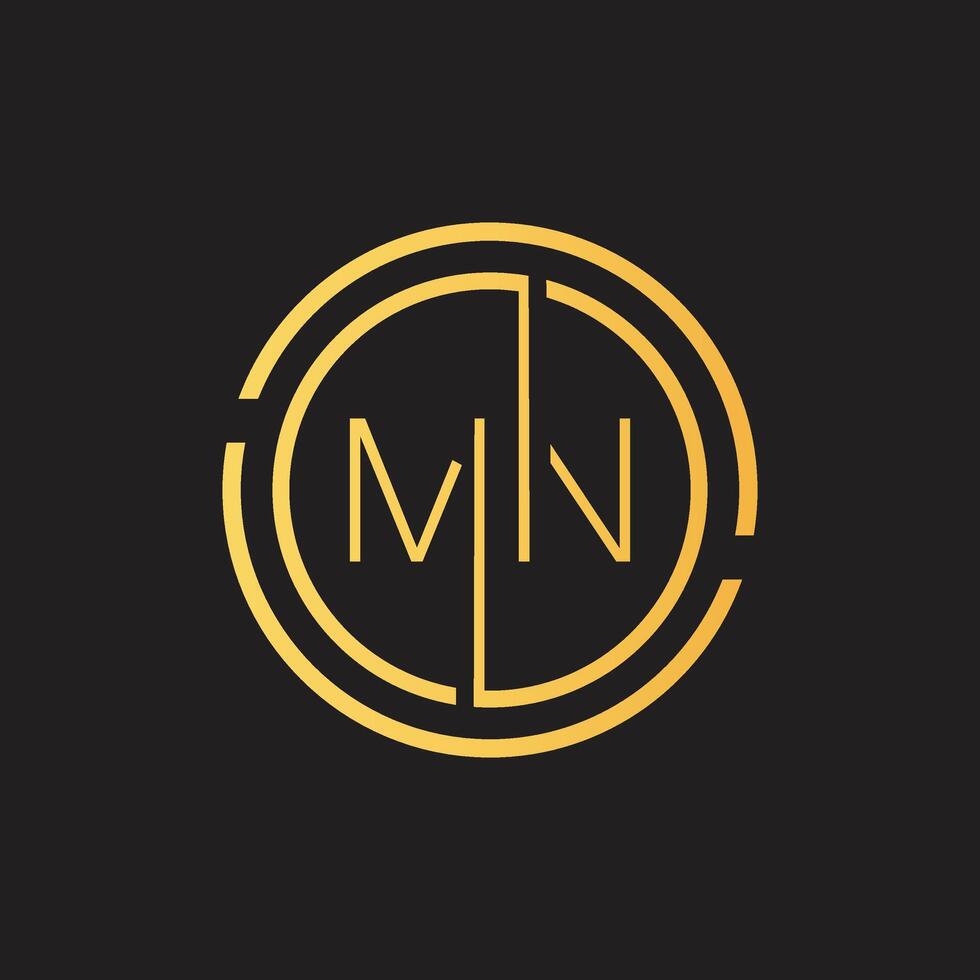 Luxury letter MN logo design.Royal premium letter MN logo design template 46349462 Vector Art at ...