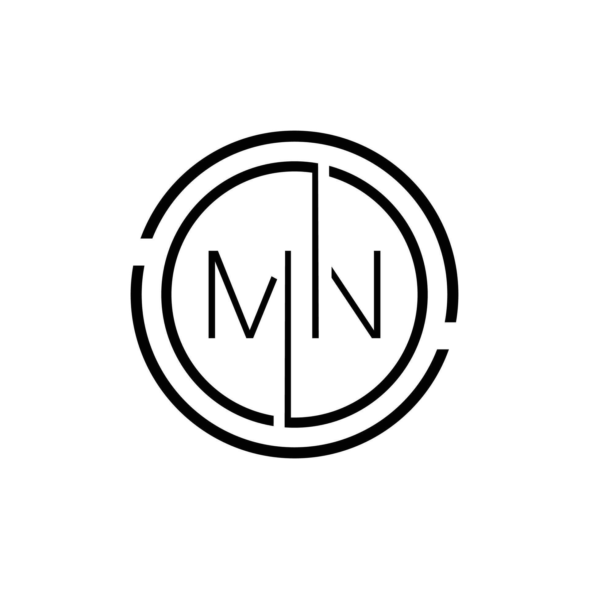 Luxury letter MN logo design.Royal premium letter MN logo design template 46349563 Vector Art at ...