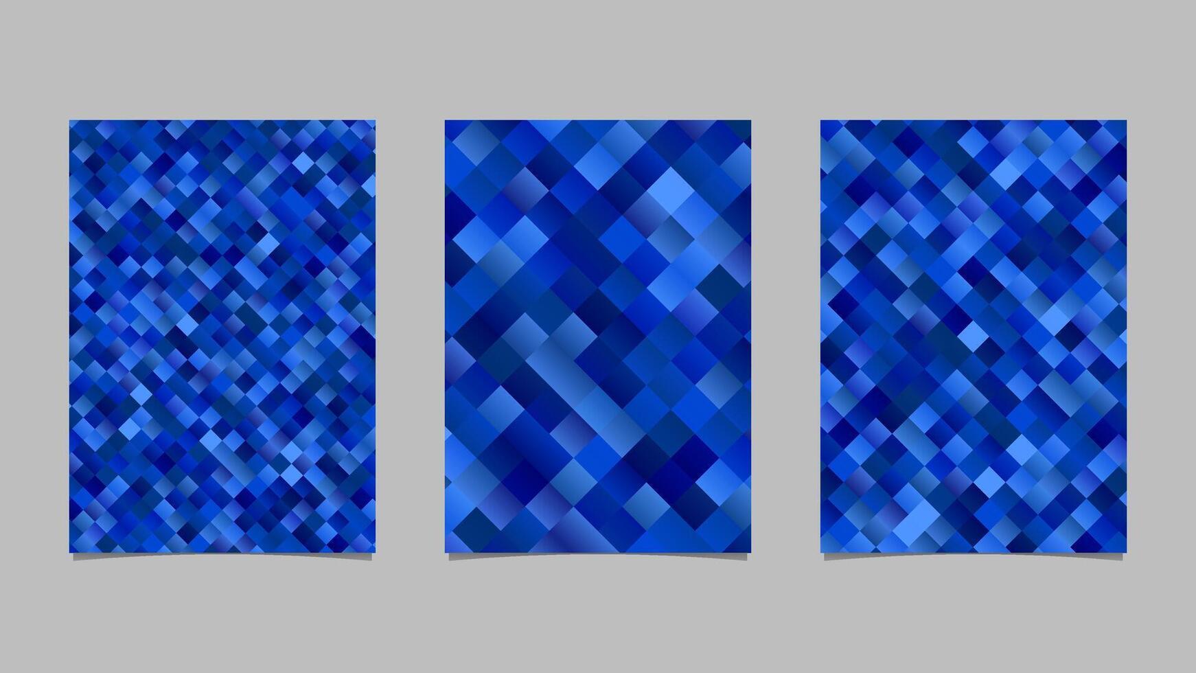 Abstract diagonal square pattern brochure template design set 46351554 Vector Art at Vecteezy