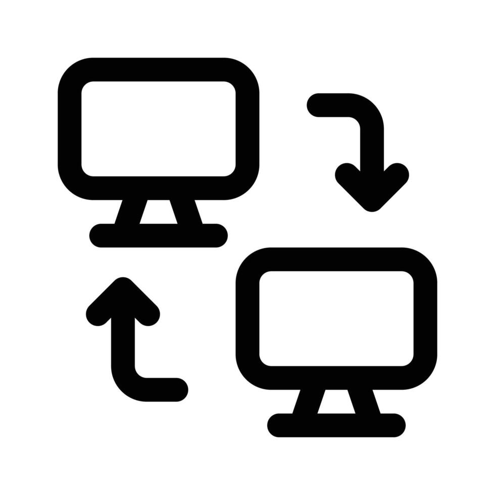 Computer data transfer icon in modern style 46357927 Vector Art at Vecteezy
