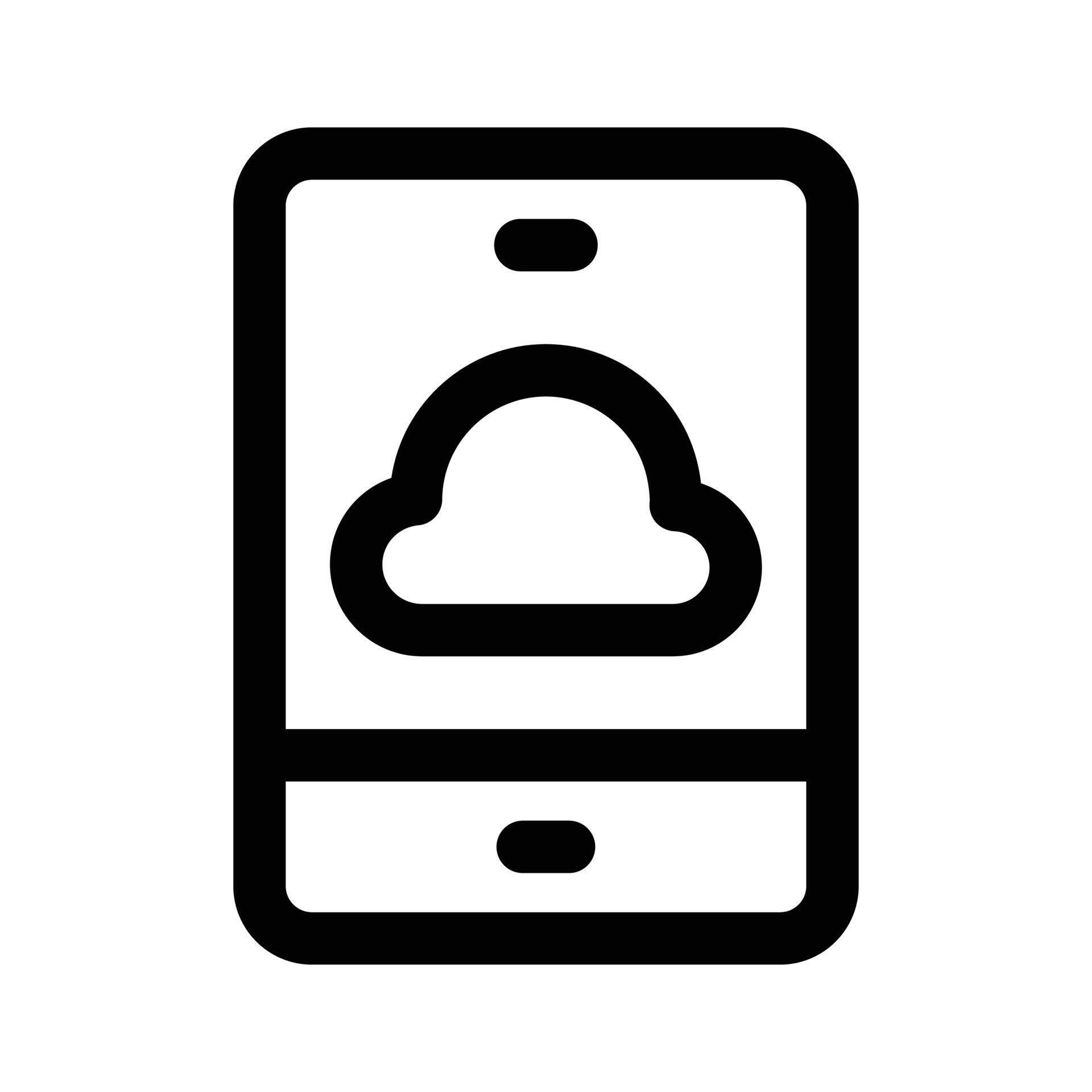 Cloud Computing Mobile With Cloud Icon Of Mobile Cloud 46357962 Vector Art At Vecteezy