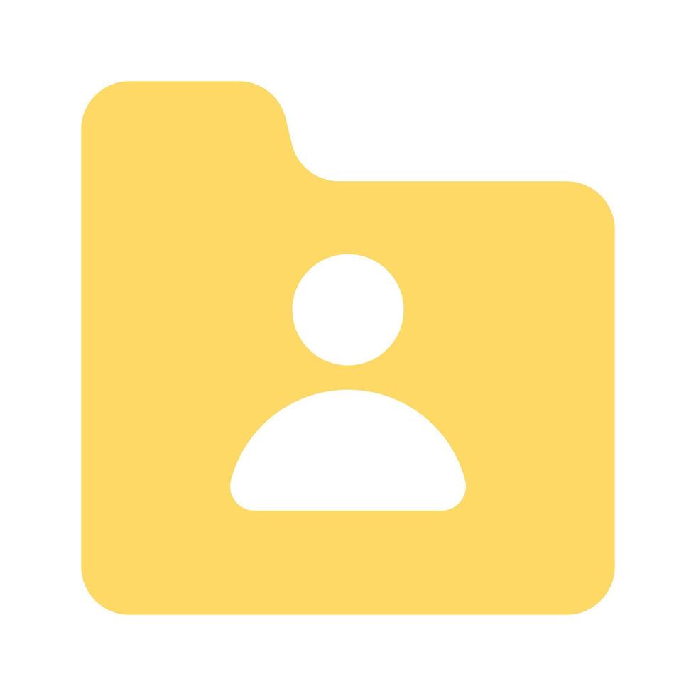 User sign on folder showing concept icon of user data, user profile 46358318 Vector Art at Vecteezy