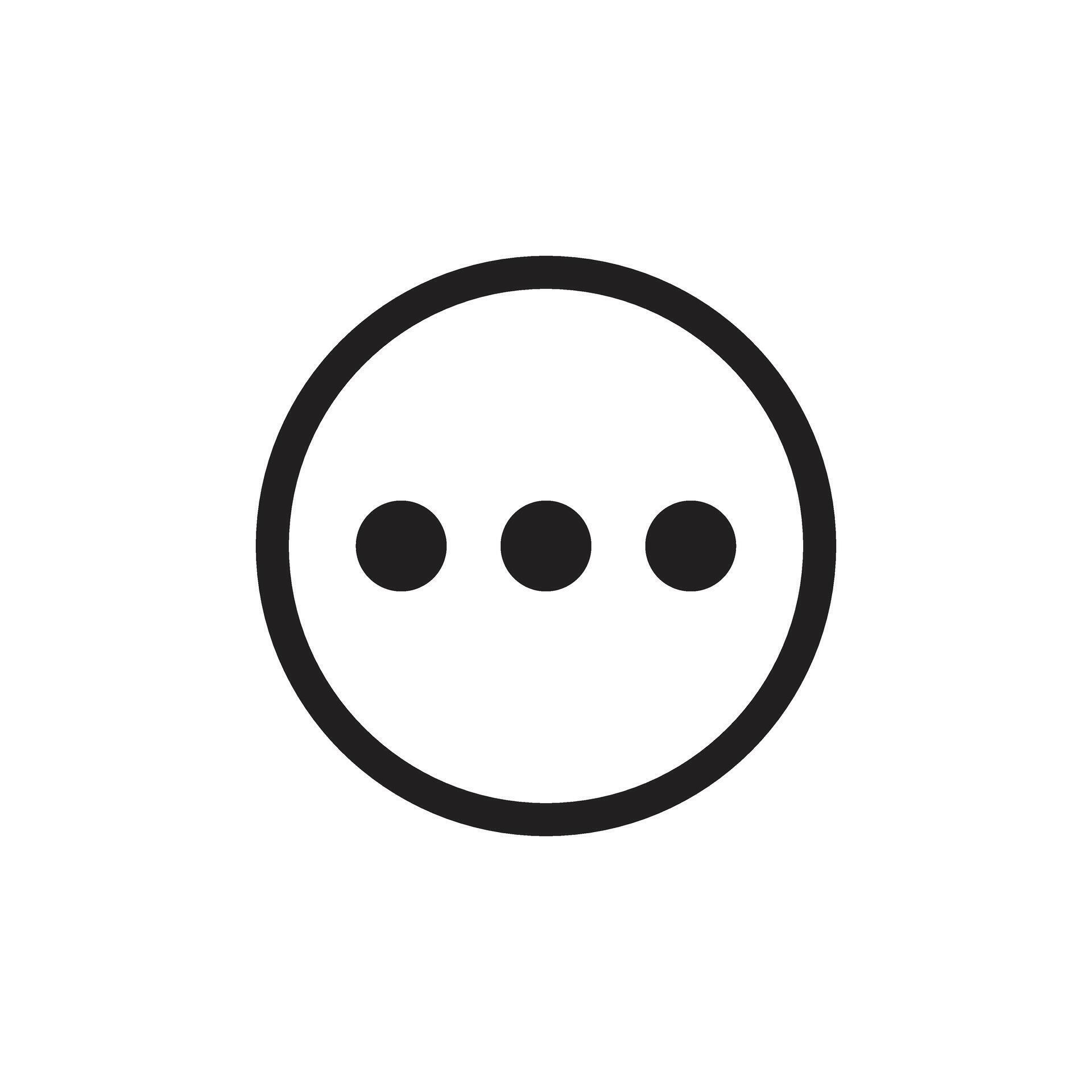 Three dots icon . Element of minimalistic icon for mobile concept and ...