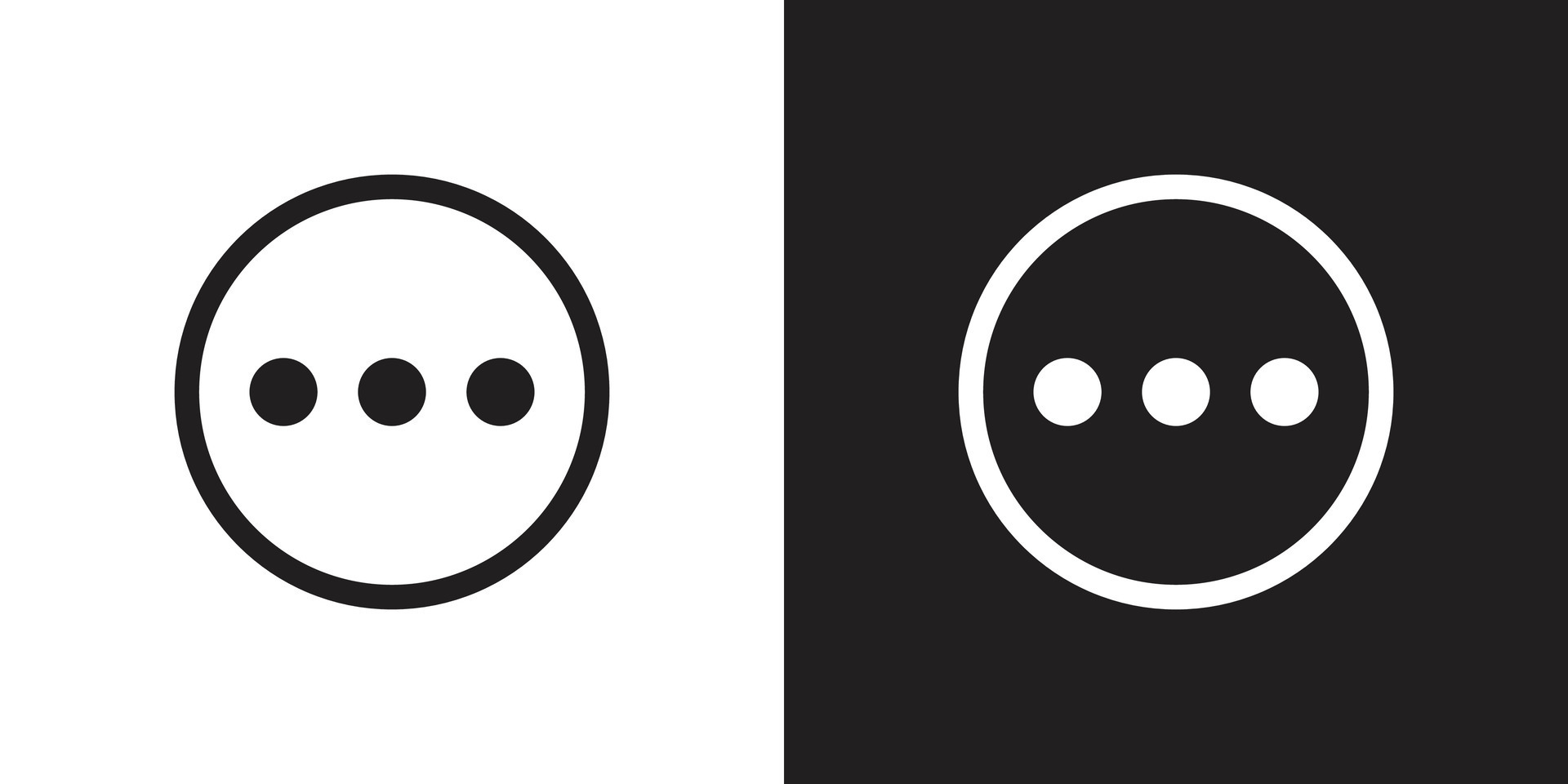 Three dots icon . Element of minimalistic icon for mobile concept and ...