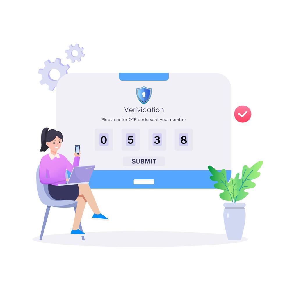 Verification Pin Code Security Code Message Notification Two Step Authentication In Control