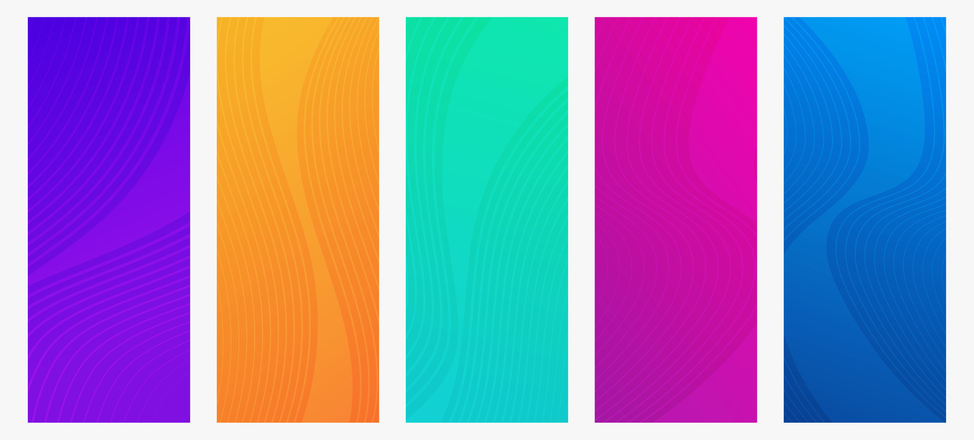 Modern Colorful Gradient Background With Wave Lines 46362558 Vector Art