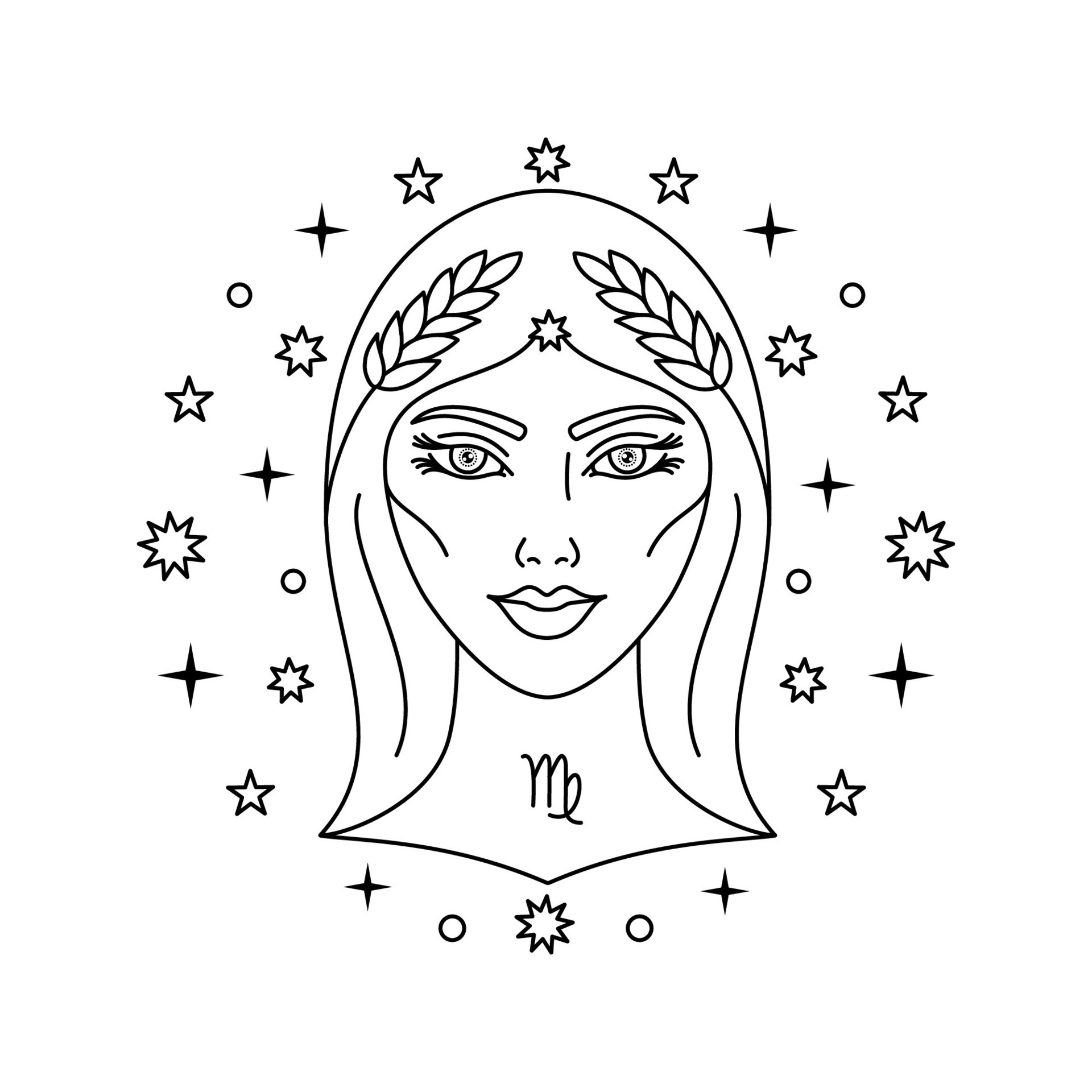 Virgo Zodiac Sign 46364928 Vector Art At Vecteezy