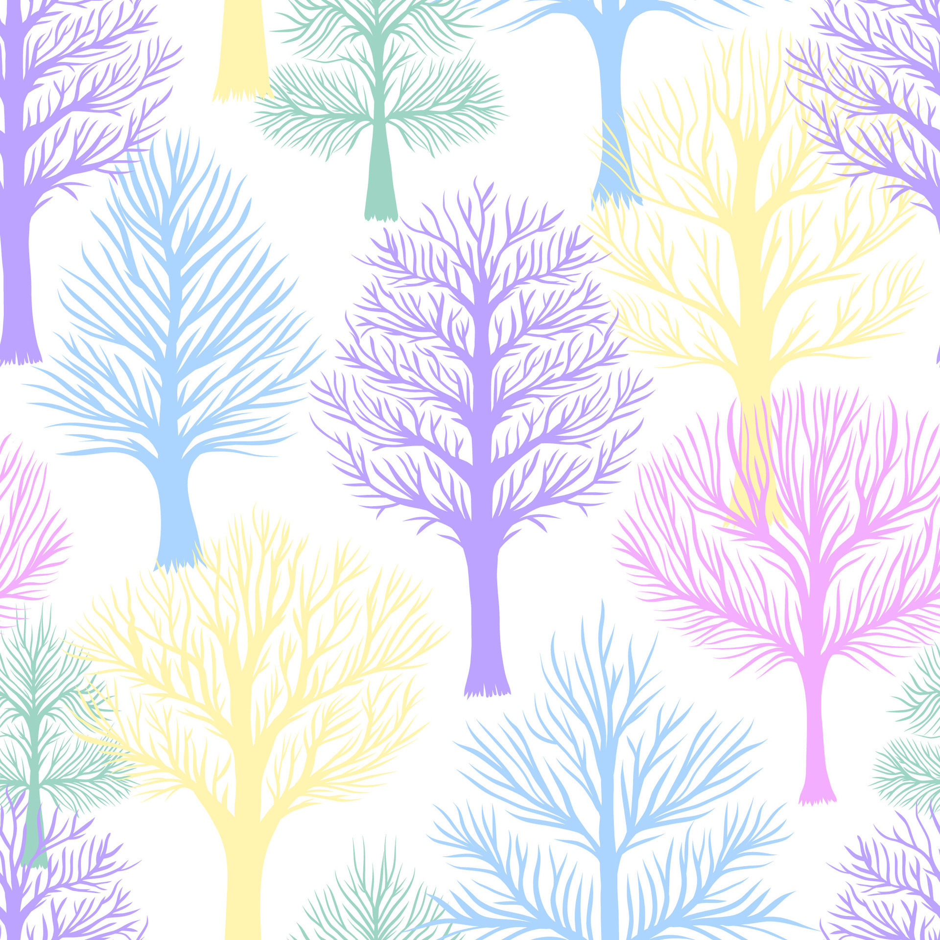 pattern with trees 46364940 Vector Art at Vecteezy