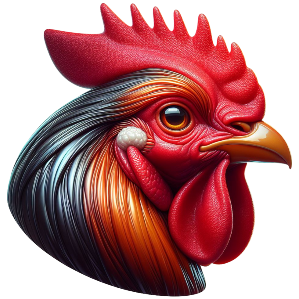 3d rooster head 46365331 PNG
