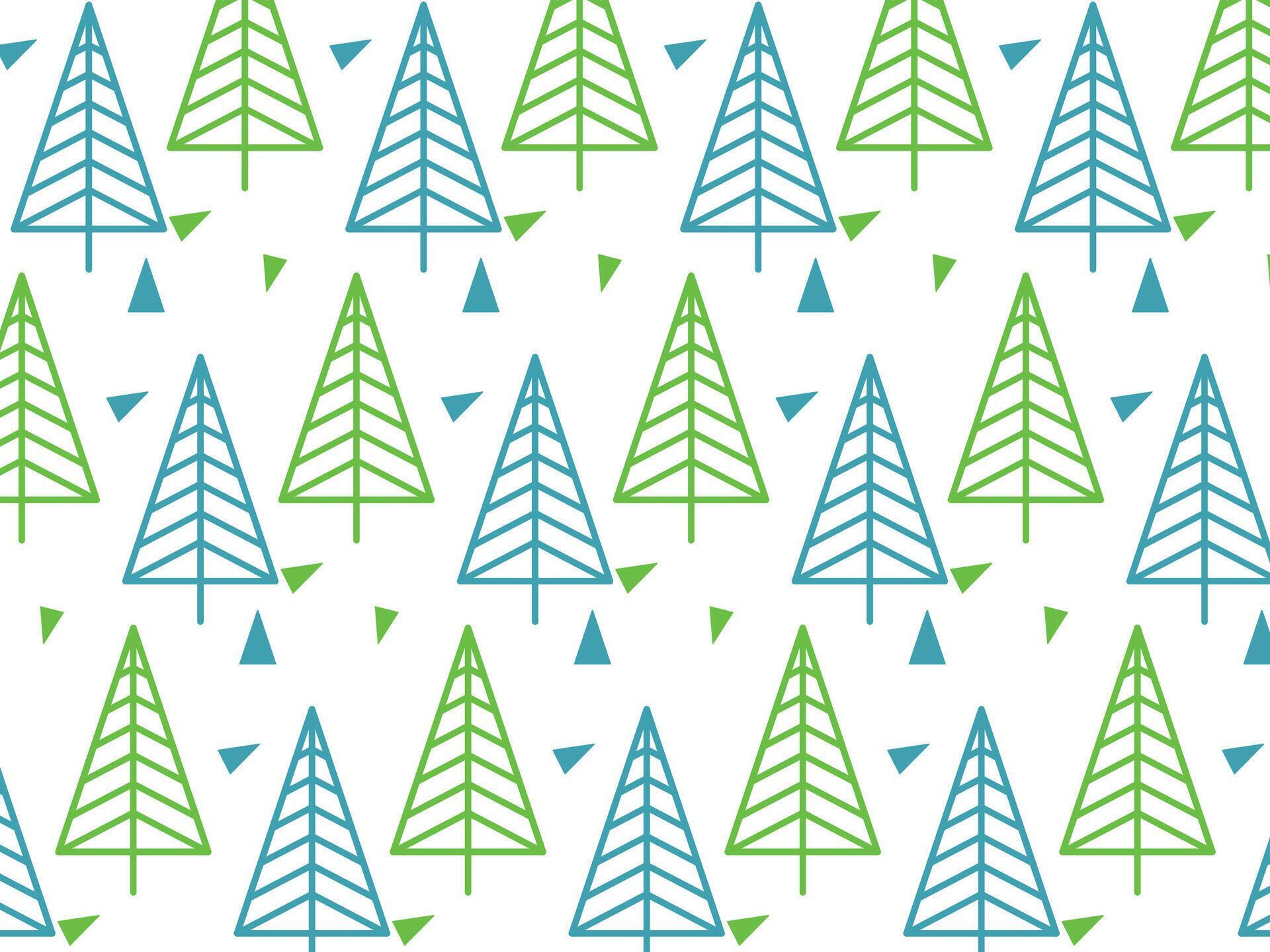 Hand-drawn pine tree background pattern illustration 46366067 Vector ...