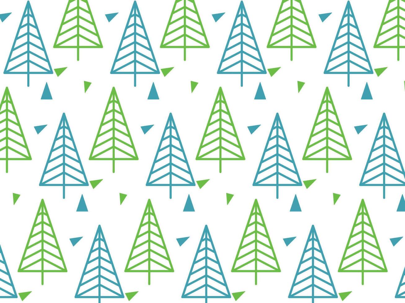 Hand-drawn pine tree background pattern illustration 46366067 Vector ...