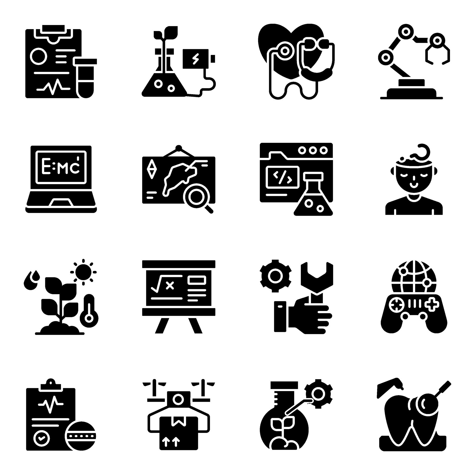 Set of Space Solid Icons 46372920 Vector Art at Vecteezy