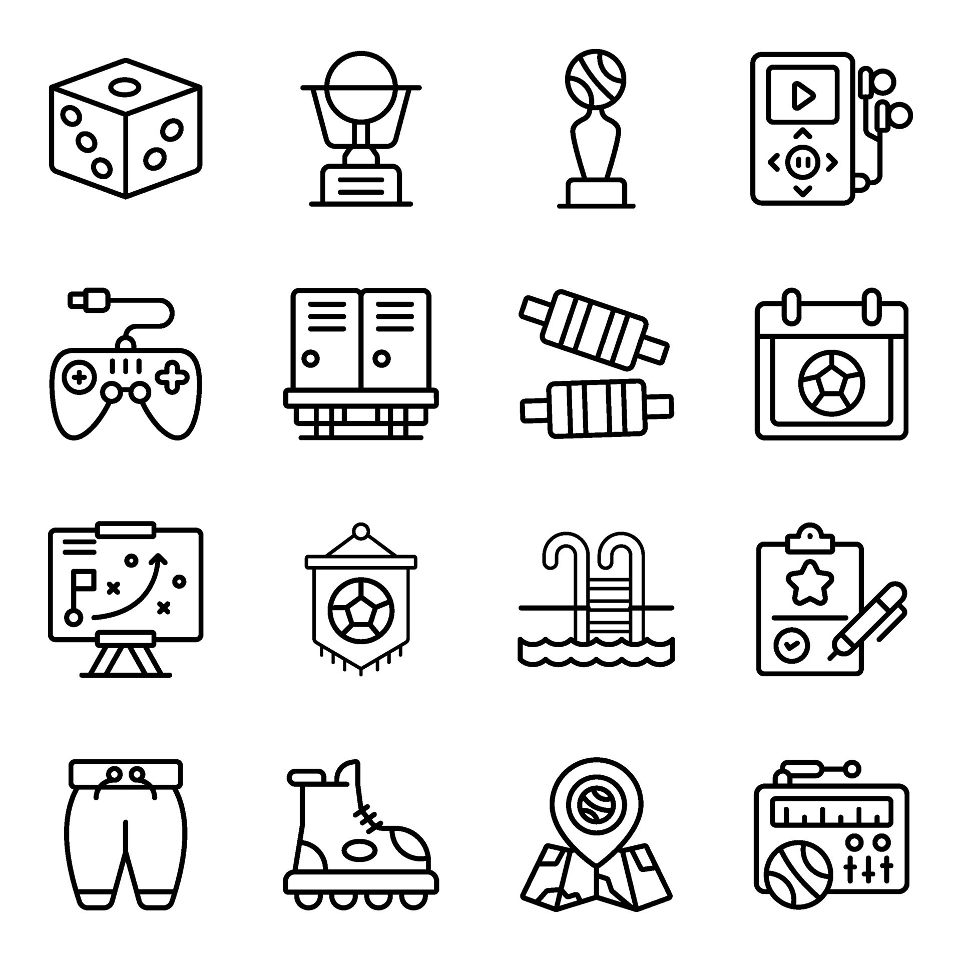 Set of Outdoor Activities Linear Icons 46373019 Vector Art at Vecteezy Set of Outdoor Activities Linear Icons 46373019 Vector Art at Vecteezy
