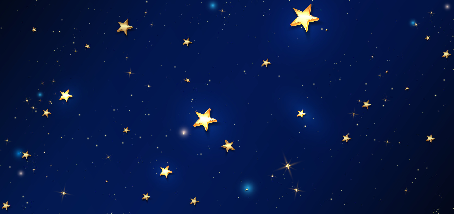 Abstract luxury golden stars on dark blue background with lighting ... Abstract luxury golden stars on dark blue background with lighting ...