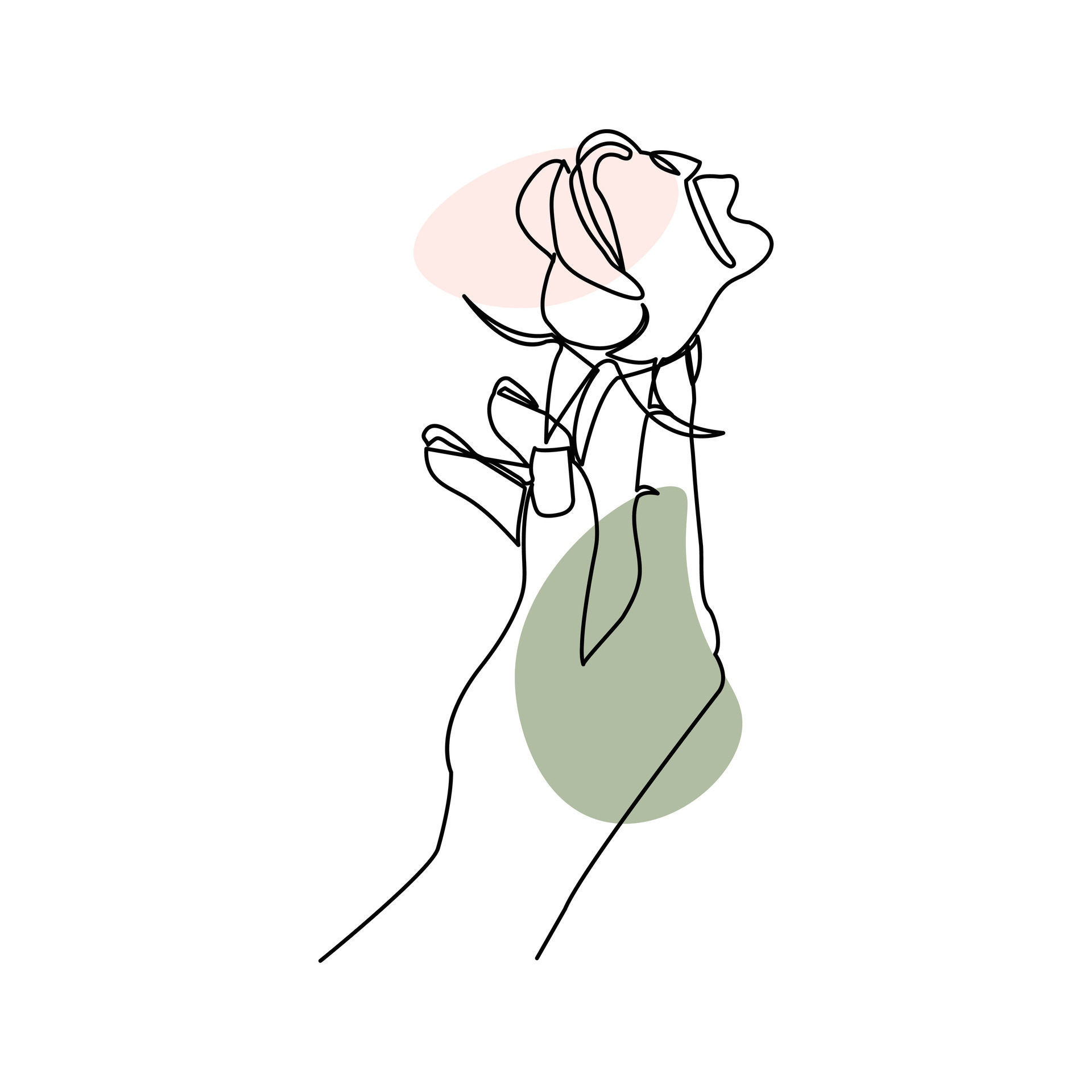 Continuous Beautiful Rose Flower Single One Line Art 46390597 Vector