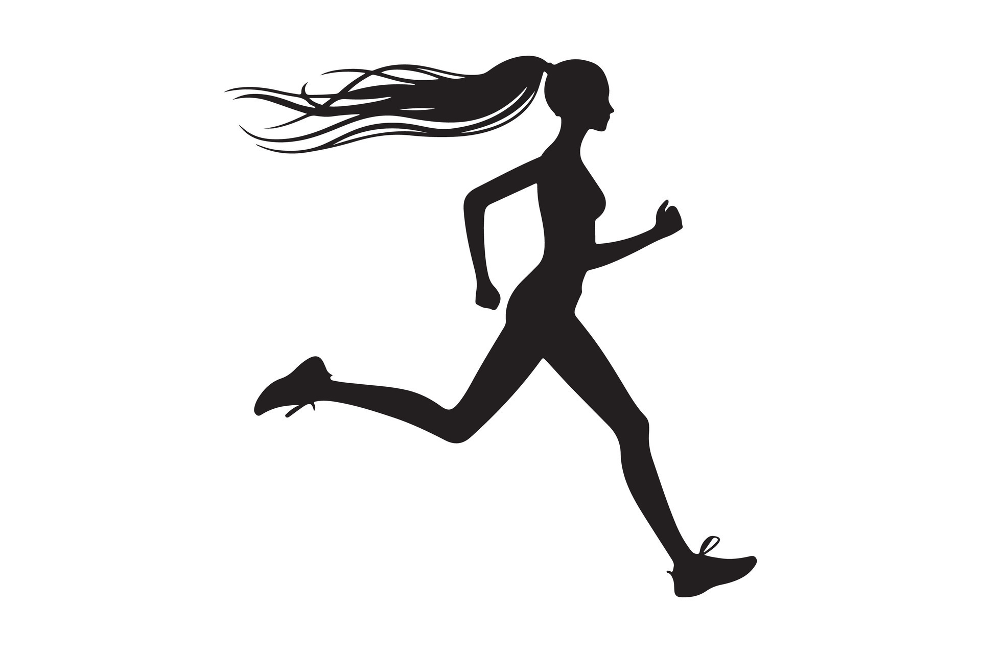 Girl runner illustration 46392336 Vector Art at Vecteezy