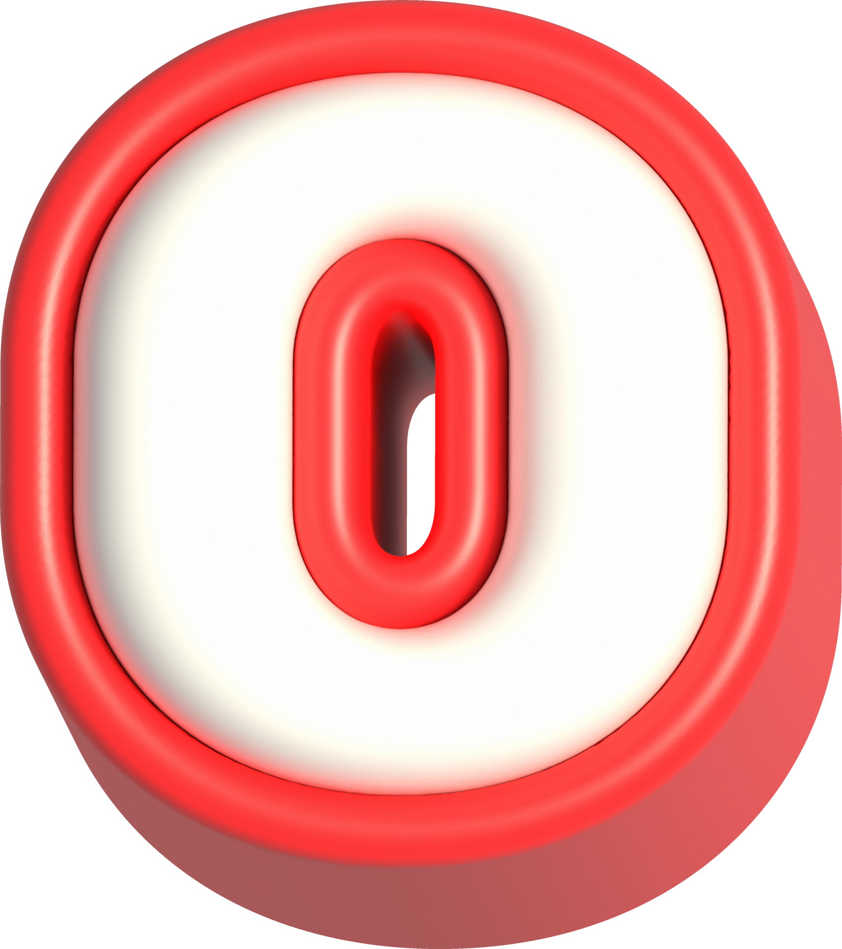 Letter O, 3d rendering uppercase alphabet 46398243 PNG