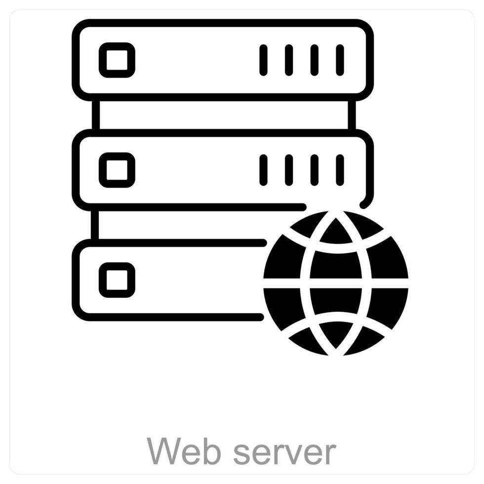 Web server and share icon concept 46398340 Vector Art at Vecteezy