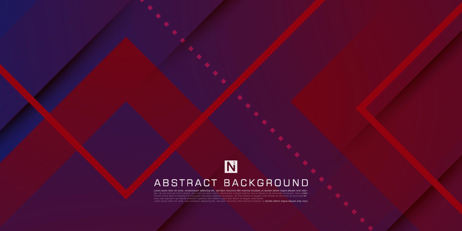 Abstract 3d Background Red And Blue Gradient Overlap Background Geometric Shapes On Dark