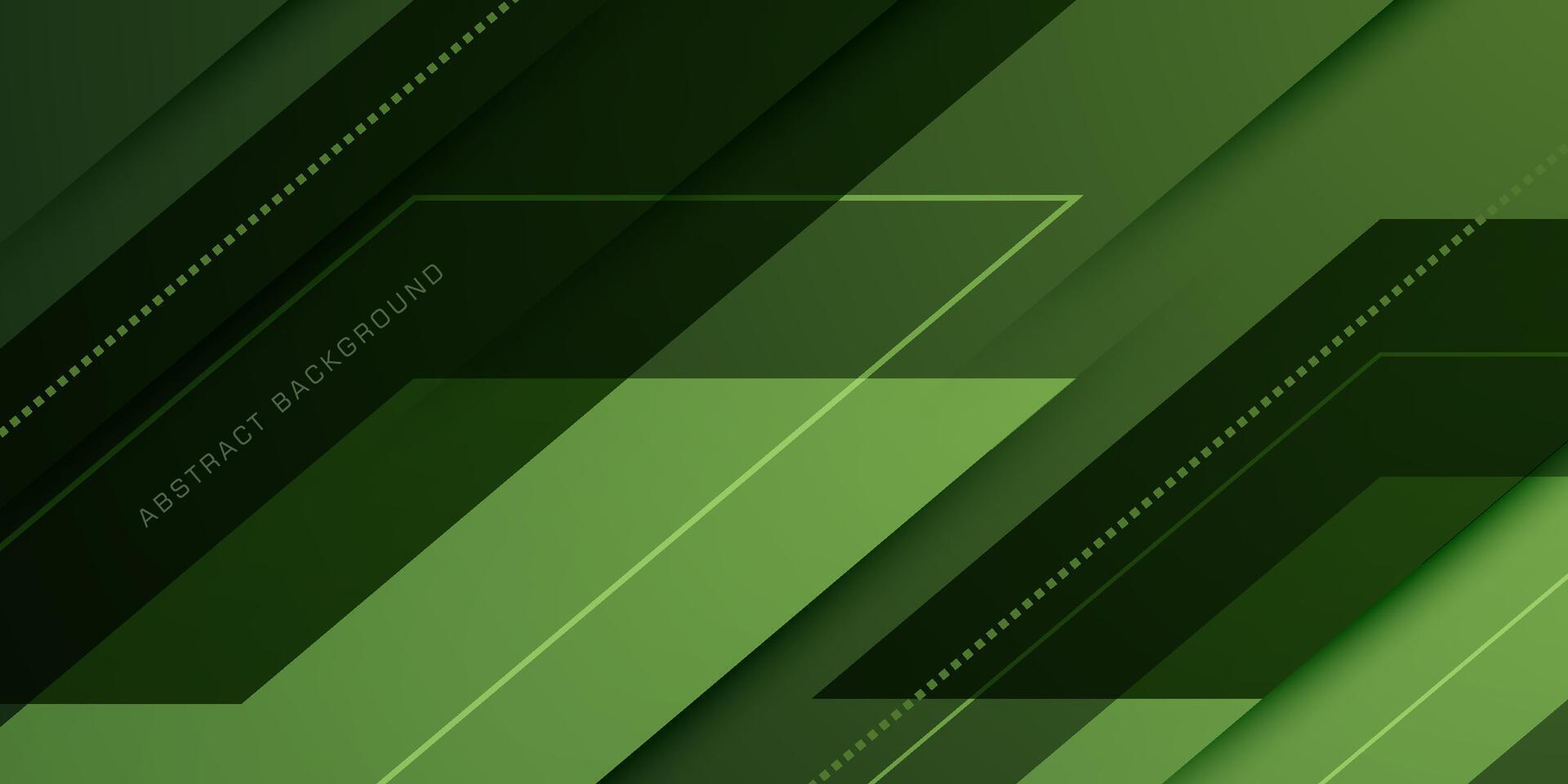 Modern Abstract Dark Green Gradient Illustration Background With 3d Look And Simple Pattern