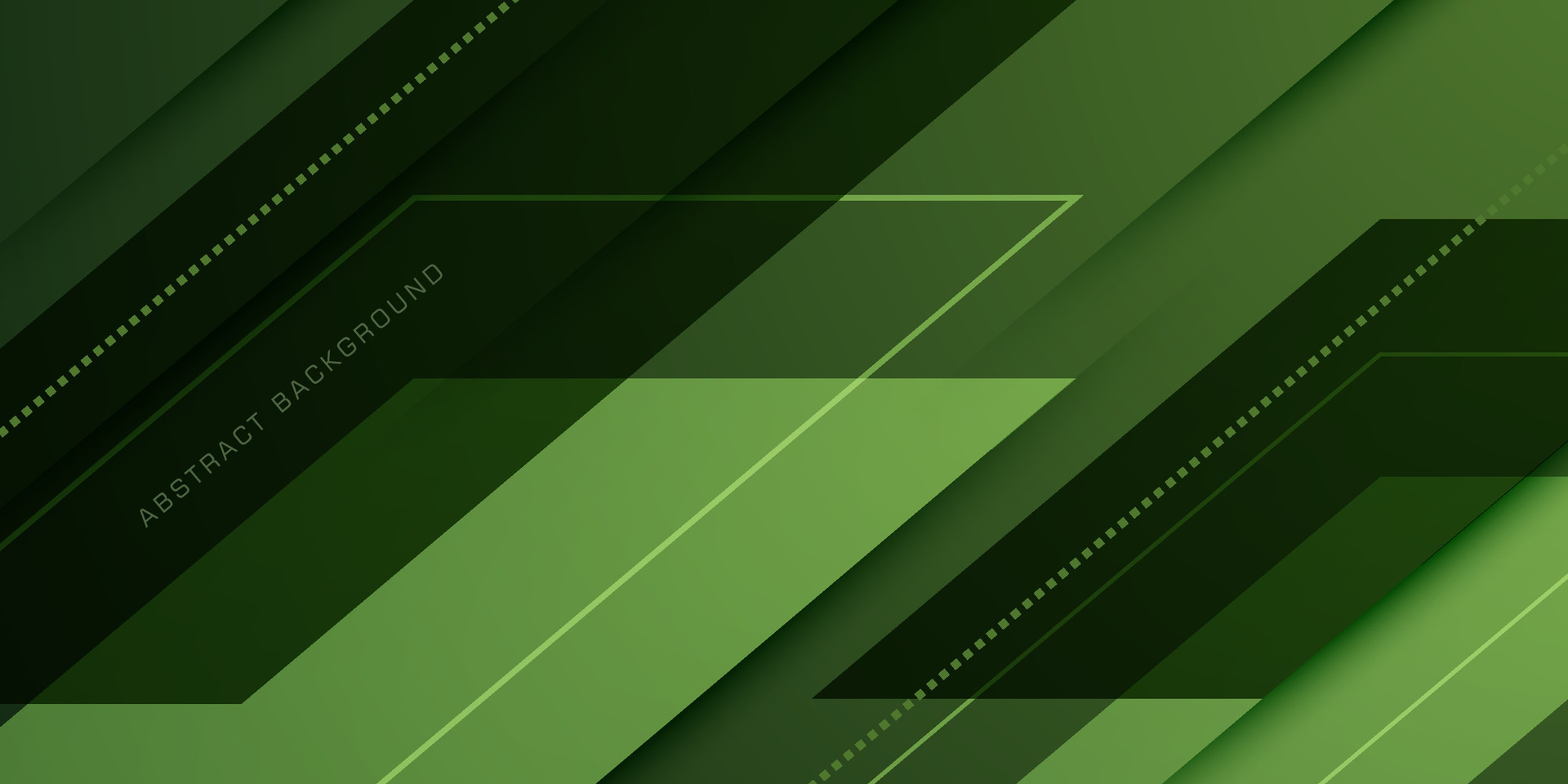 Modern Abstract Dark Green Gradient Illustration Background With 3d Look And Simple Pattern