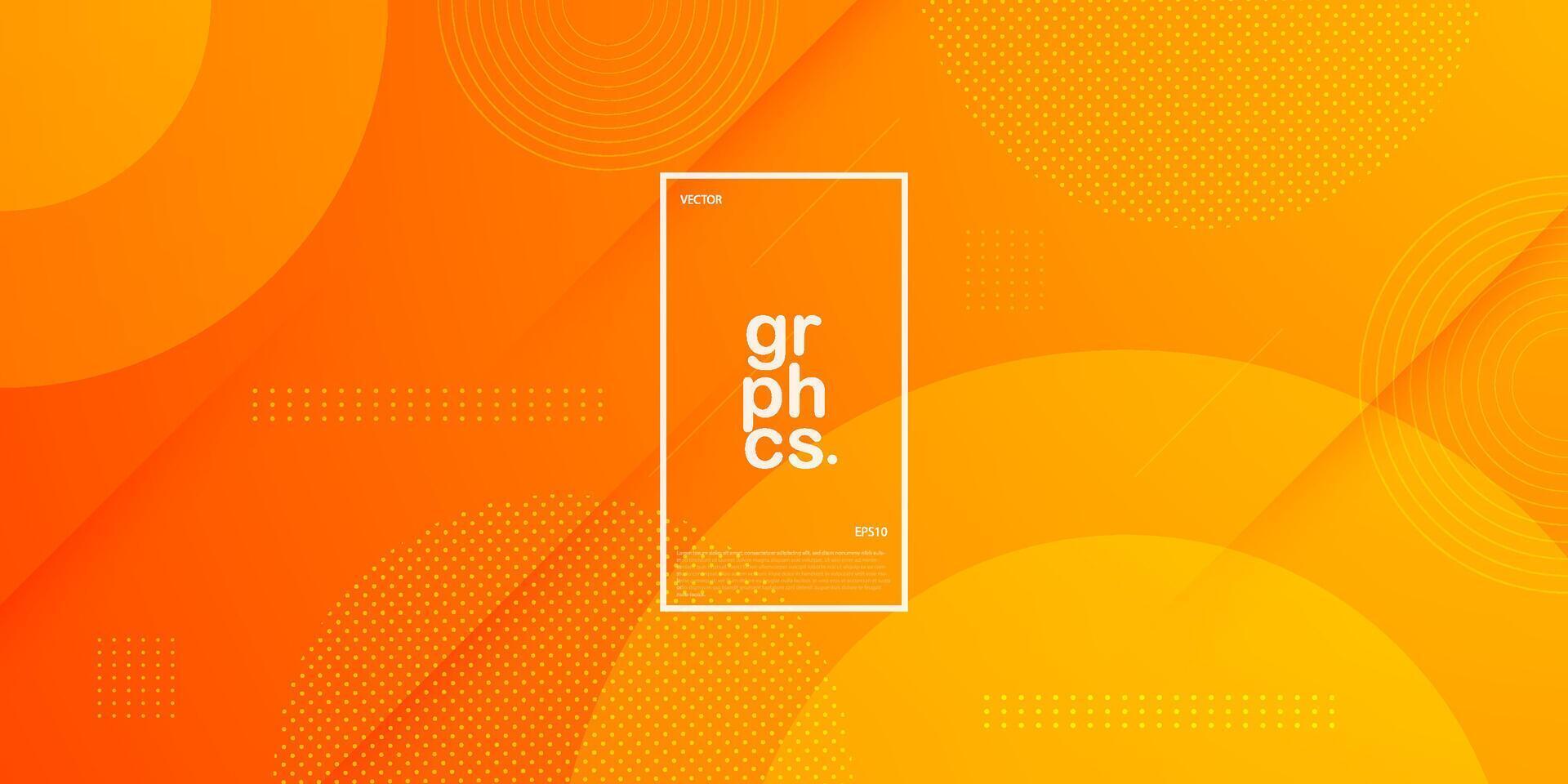 moderno resumen brillante naranja degradado ilustración antecedentes ...