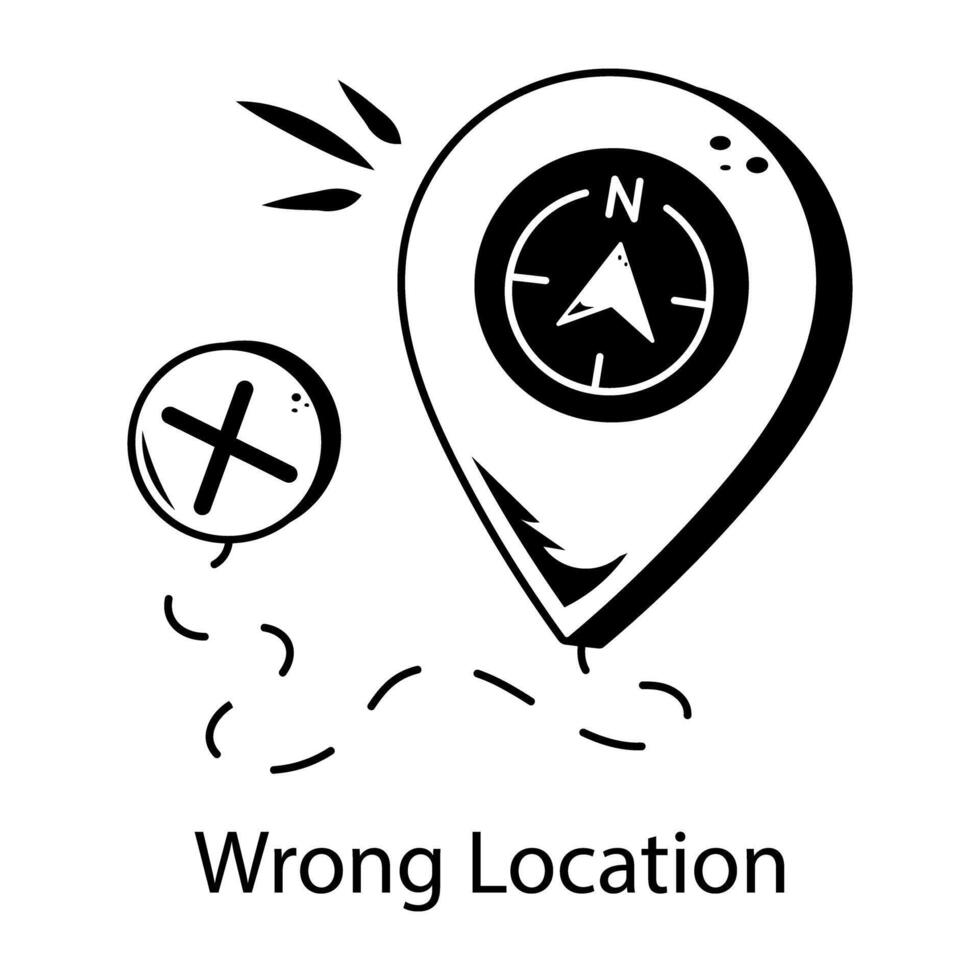 Trendy Wrong Location 46420421 Vector Art at Vecteezy