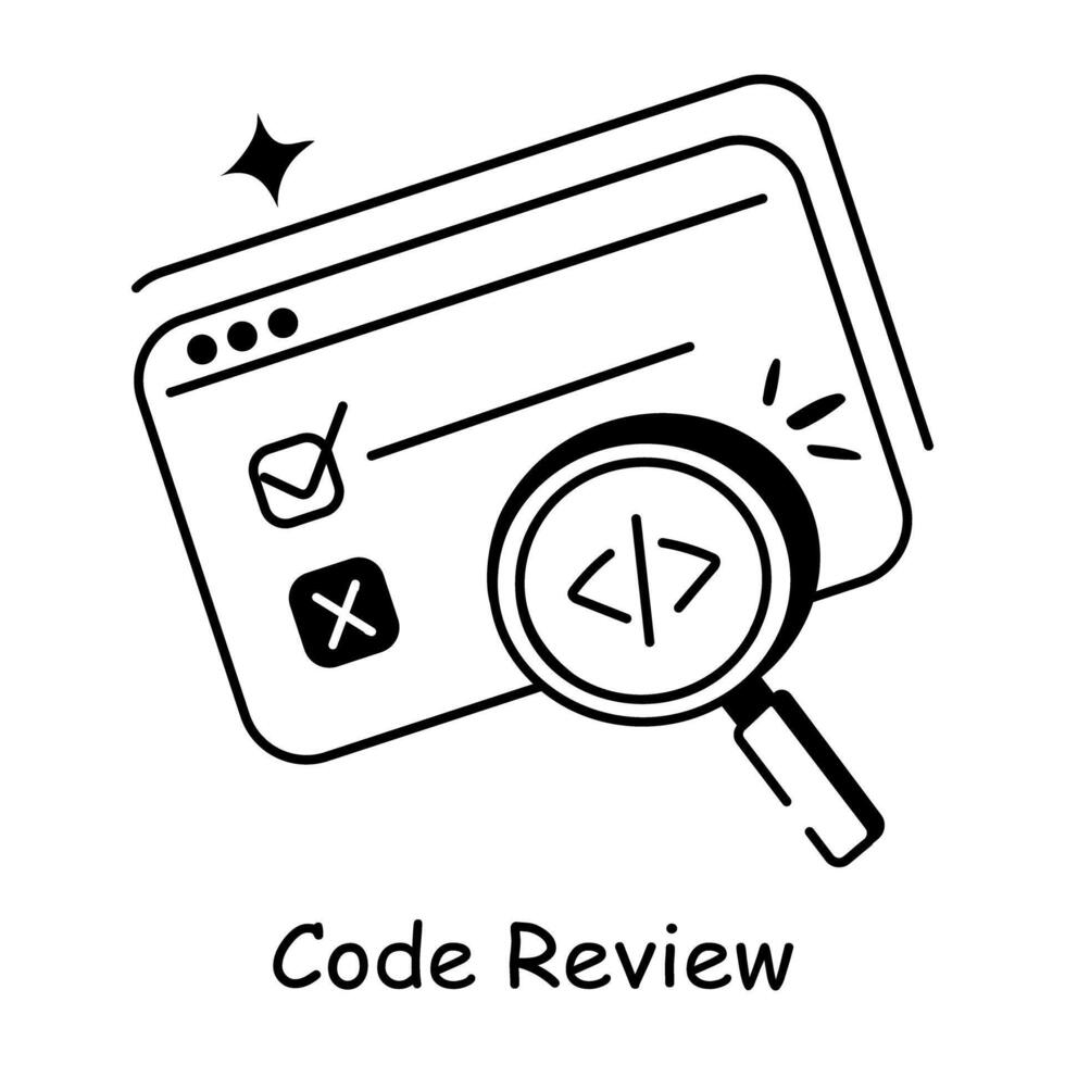 Trendy Code Review 46420912 Vector Art at Vecteezy