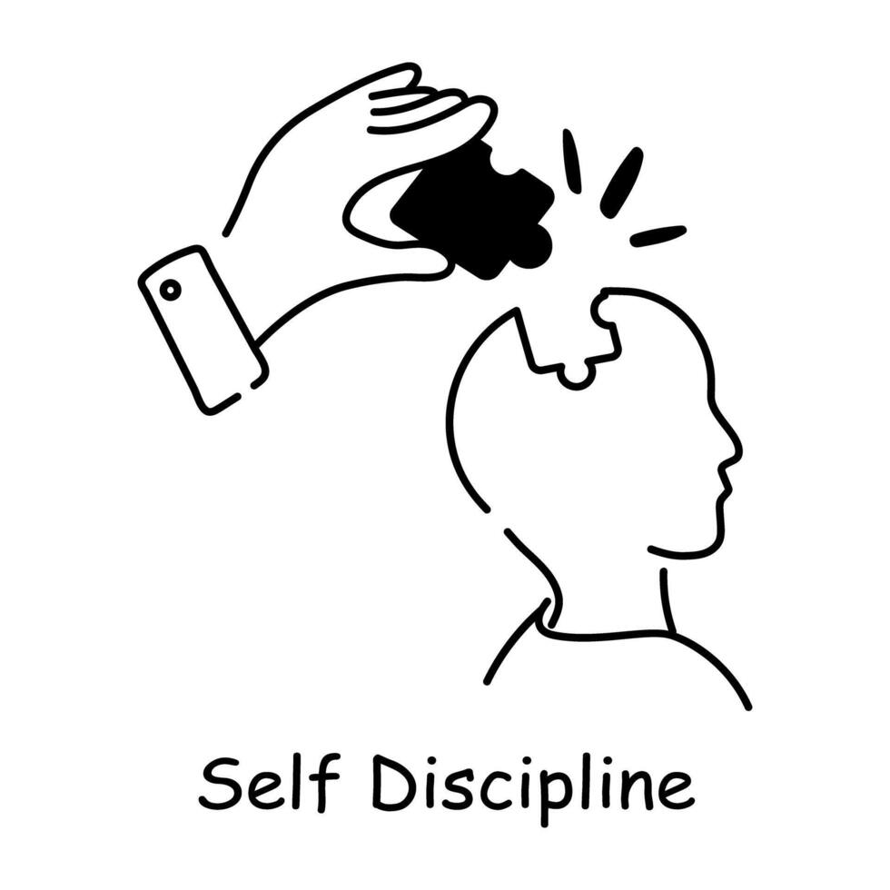 Trendy Self Discipline 46420935 Vector Art at Vecteezy