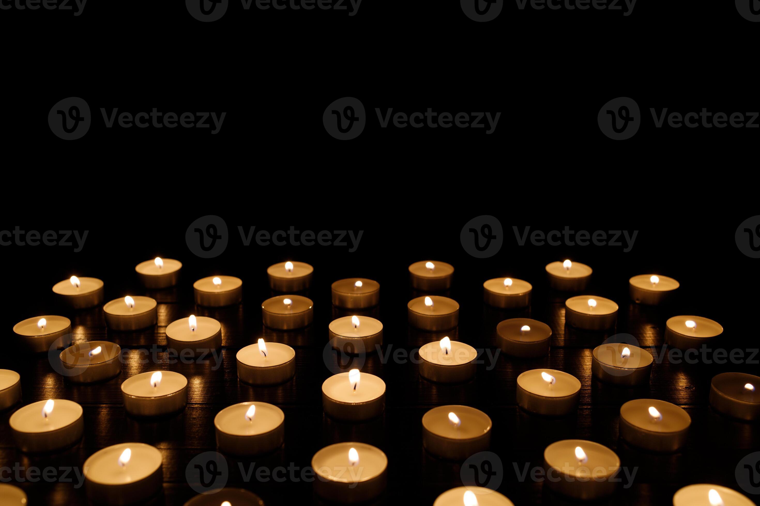 Many burning candles place for text cope space 46421252 Stock Photo at Vecteezy