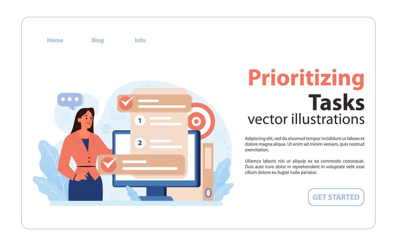Prioritizing tasks concept. Flat illustration. 46423055 Vector Art at ... Prioritizing tasks concept. Flat illustration. 46423055 Vector Art at ...