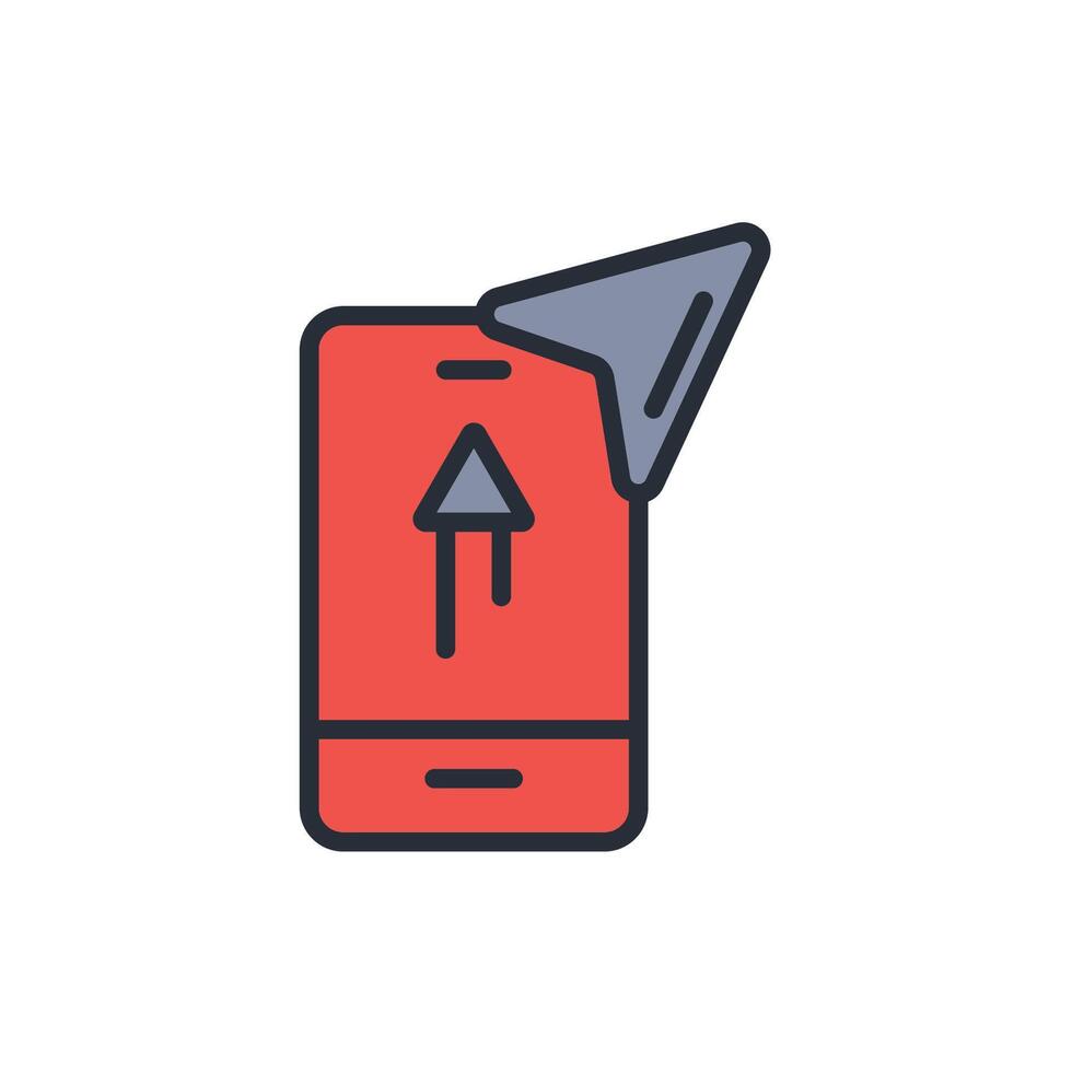 navigation icon. .Editable stroke.linear style sign for use web design ...