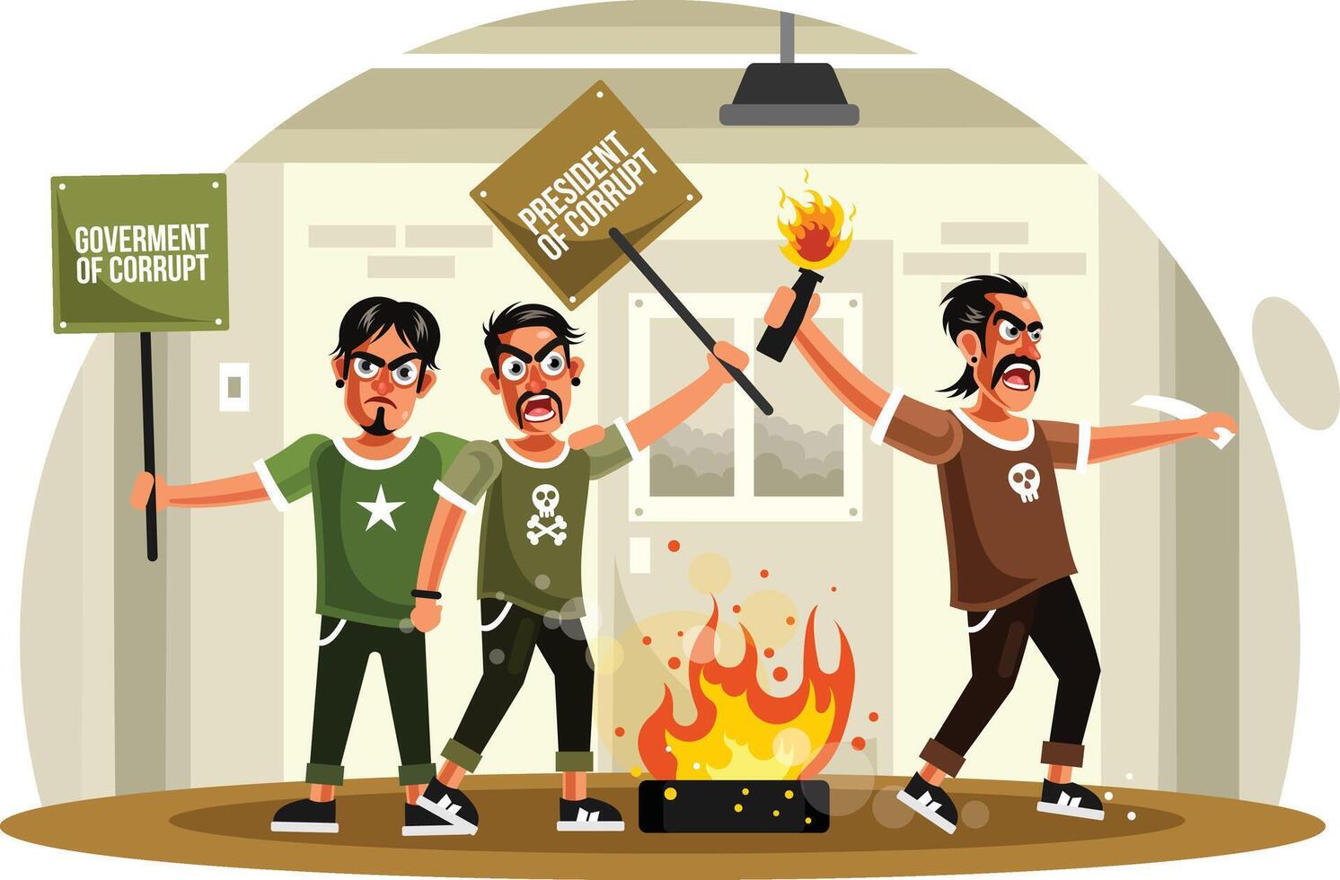 Demonstrations And Mass Protest For Government 46436694 Vector Art At Vecteezy