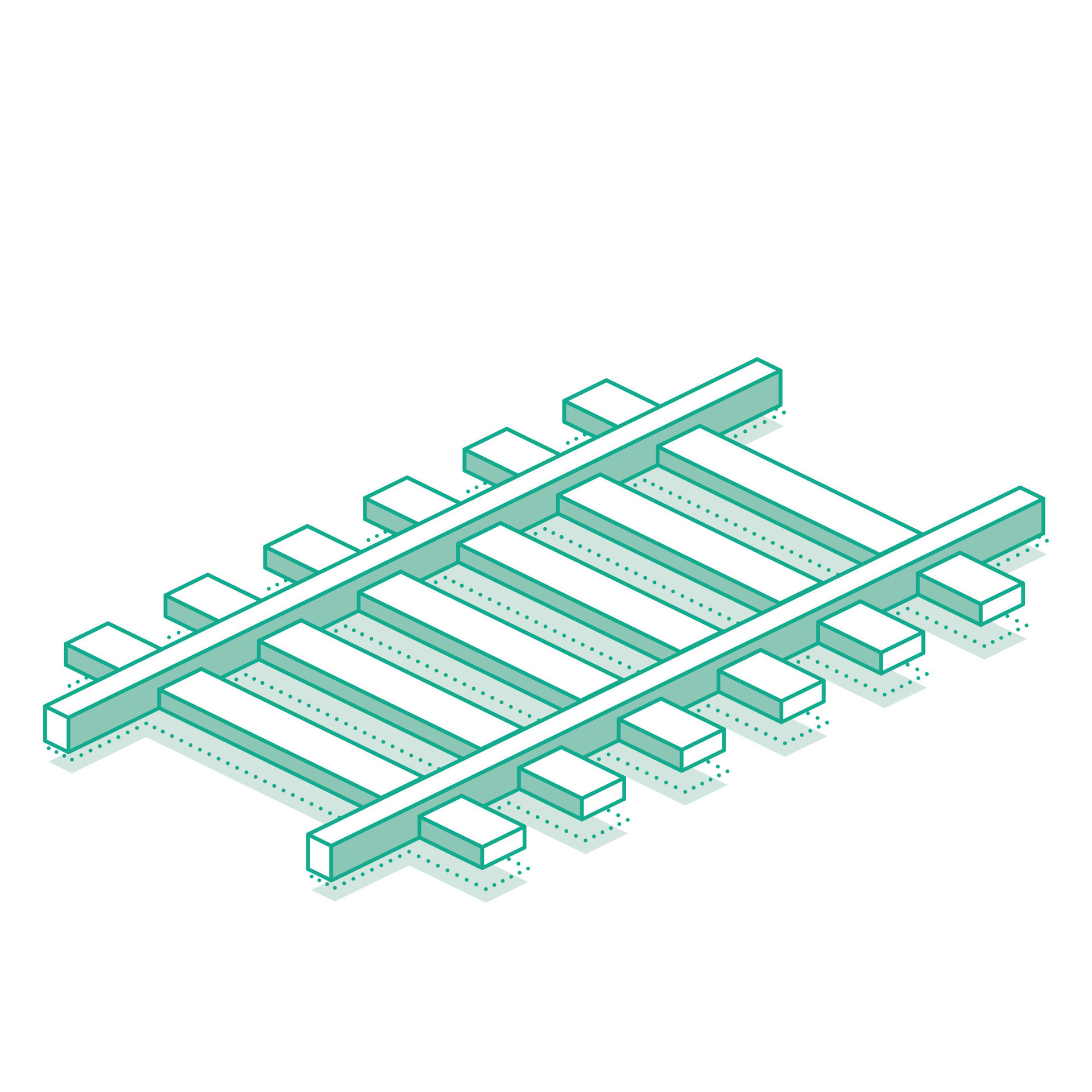 Railway track. Isometric object isolated on white background. Railway ... Railway track. Isometric object isolated on white background. Railway ...
