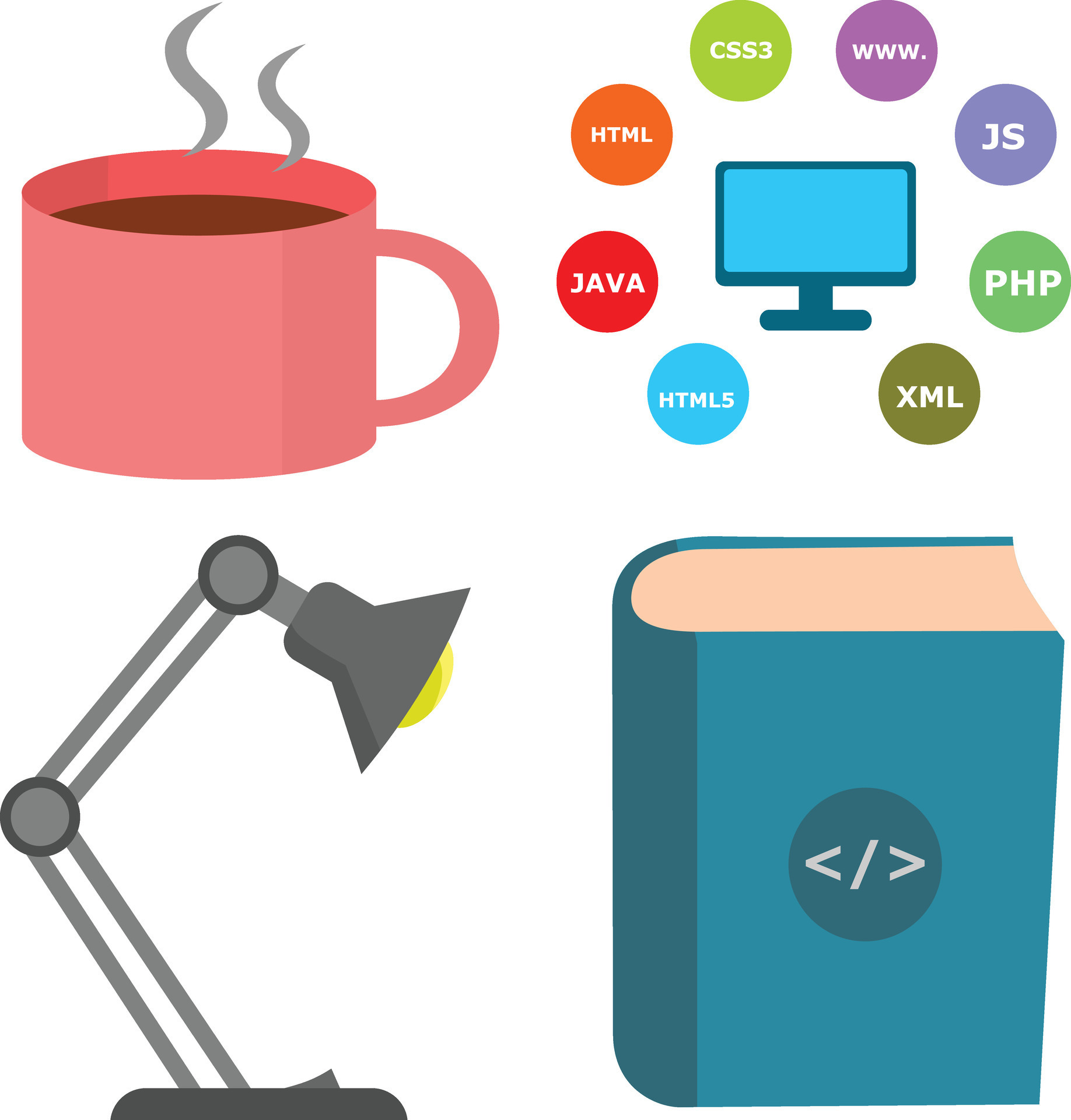programming icons set free file 46445746 Vector Art at Vecteezy