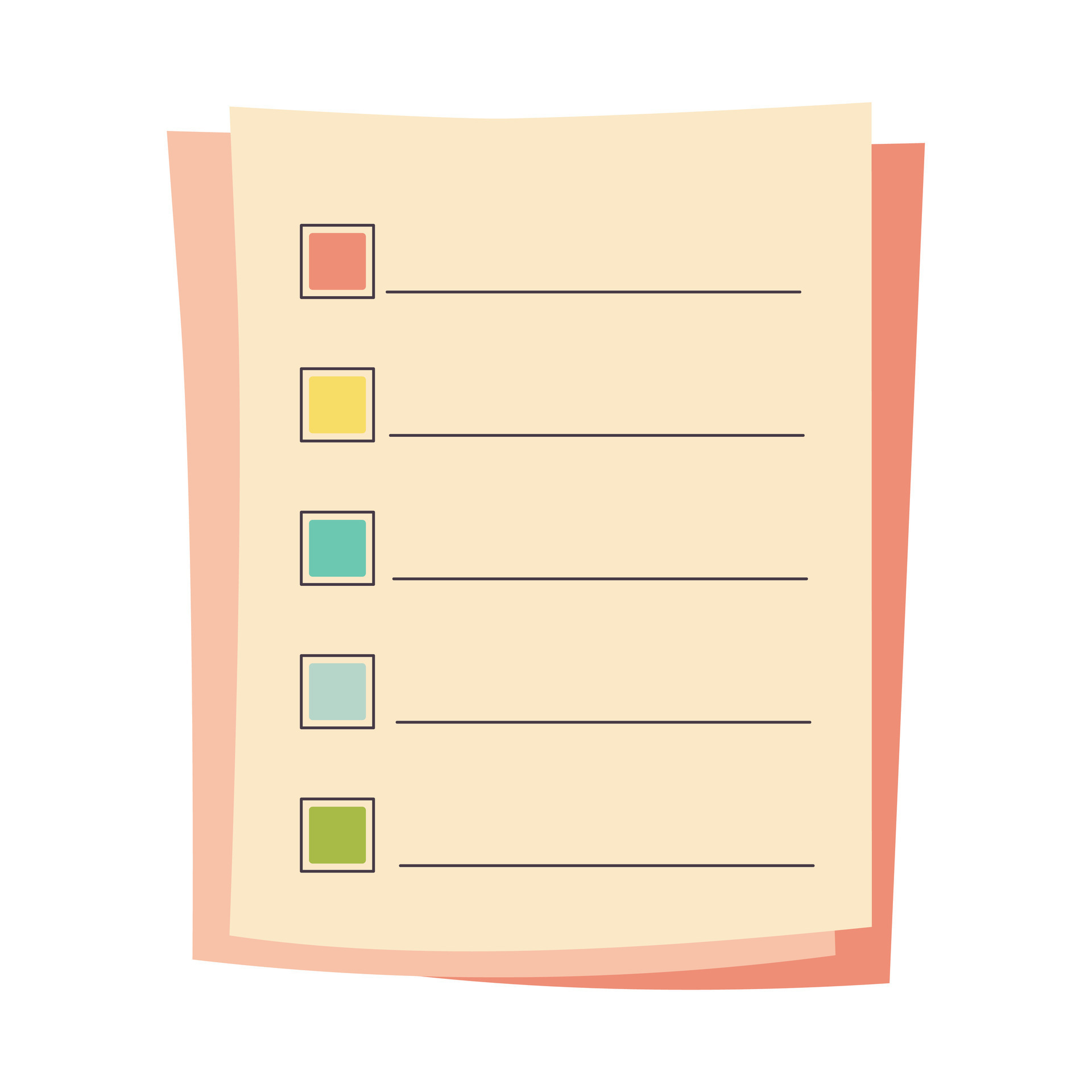 Memo Notepad Paper Sheets Cute Lined Notebook Template For Notes 46446316 Vector Art At Vecteezy