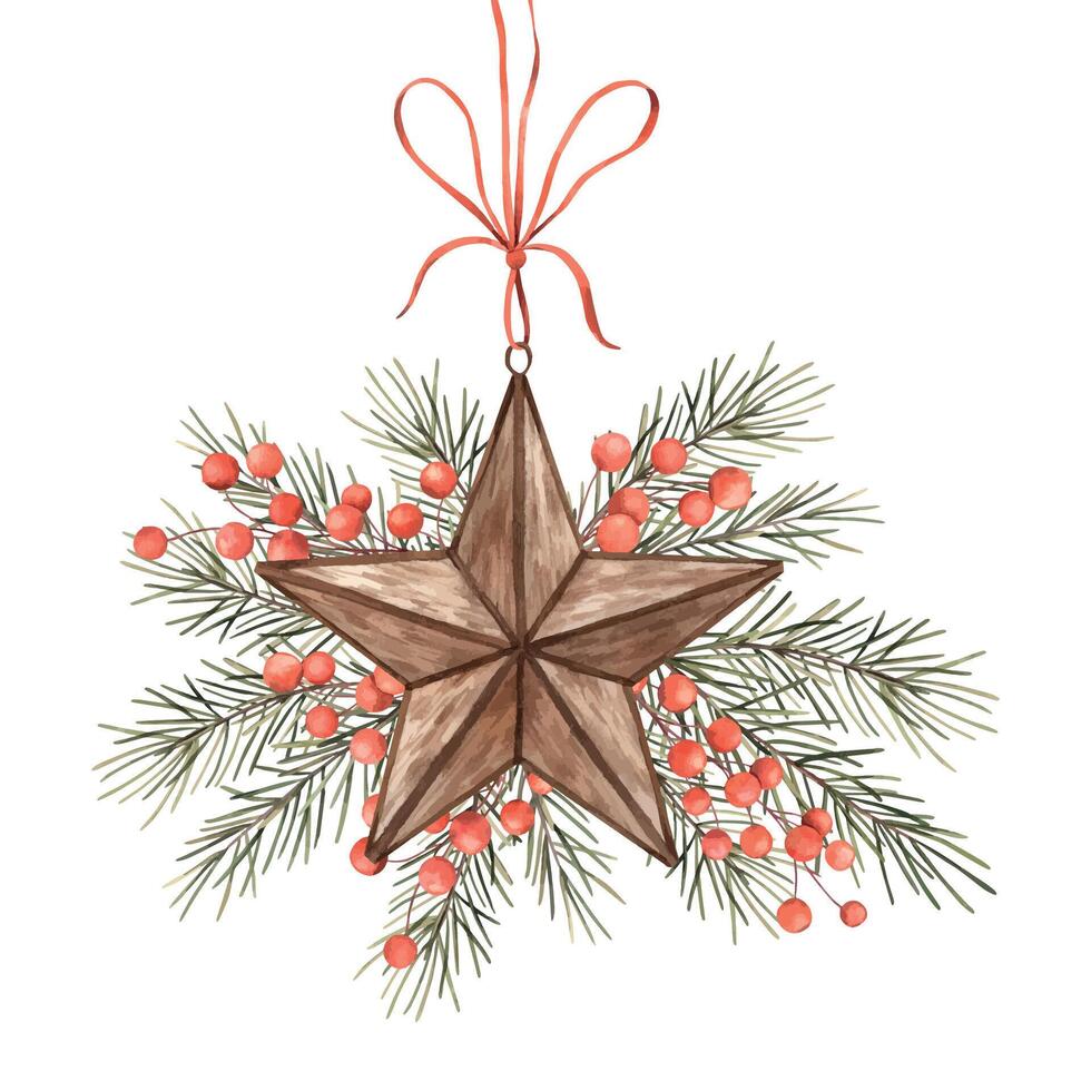 Watercolor Christmas Star Vector Art, Icons, and Graphics for Free Download