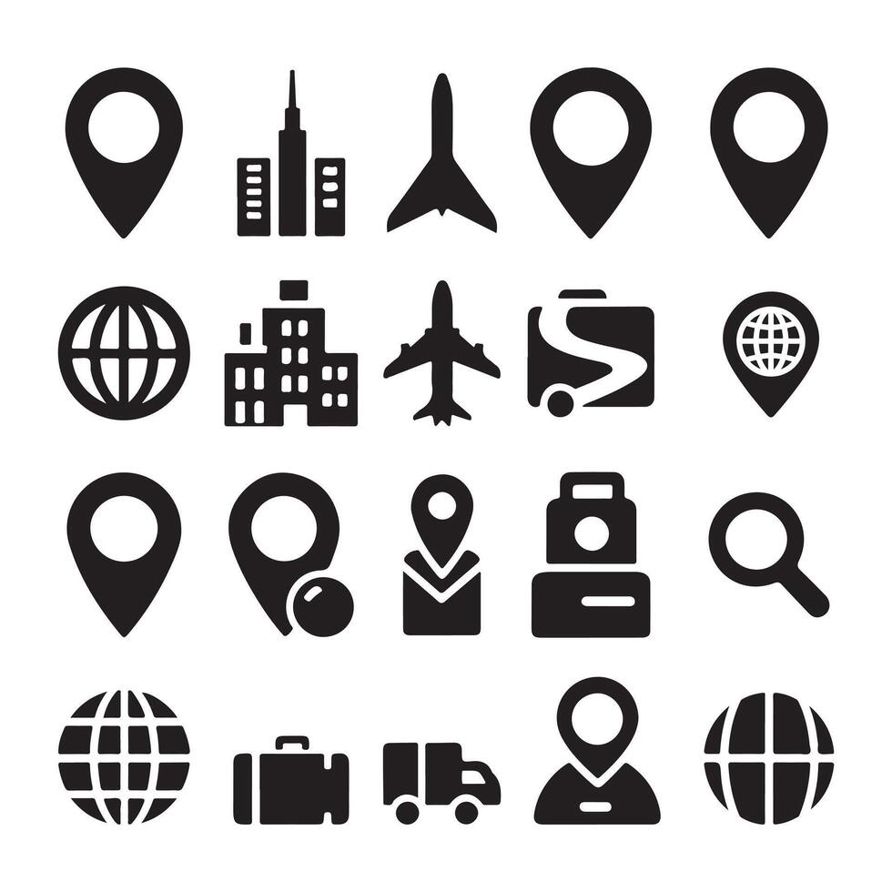 Location icon art illustration. 46447246 Vector Art at Vecteezy