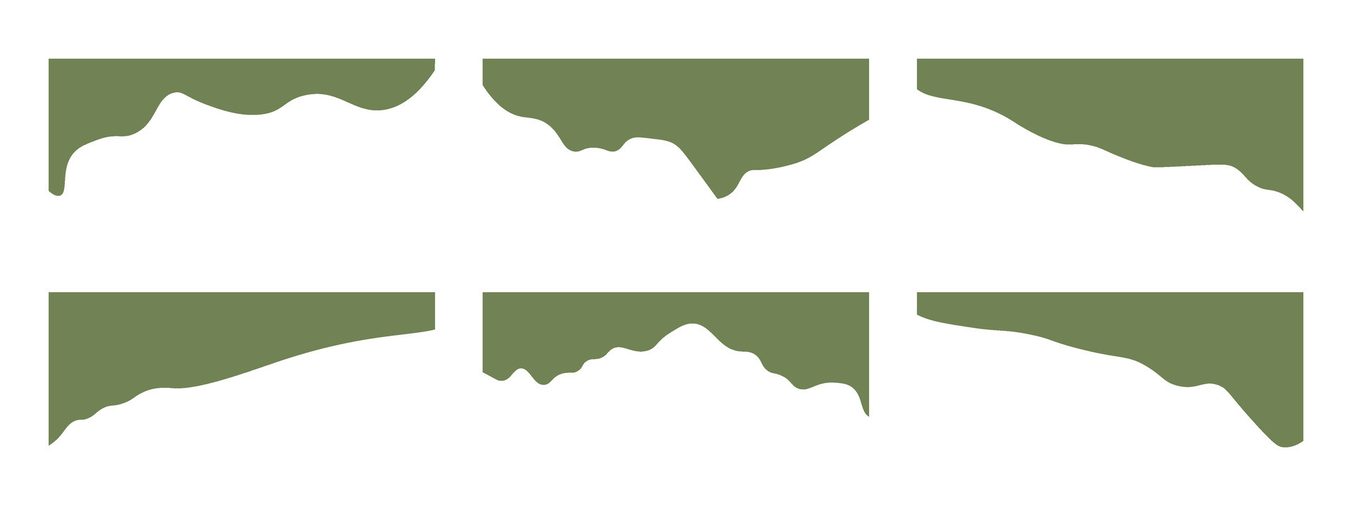 Collection Of Dividers Shape Templates Modern Separator Header For Website And App Curve Lines