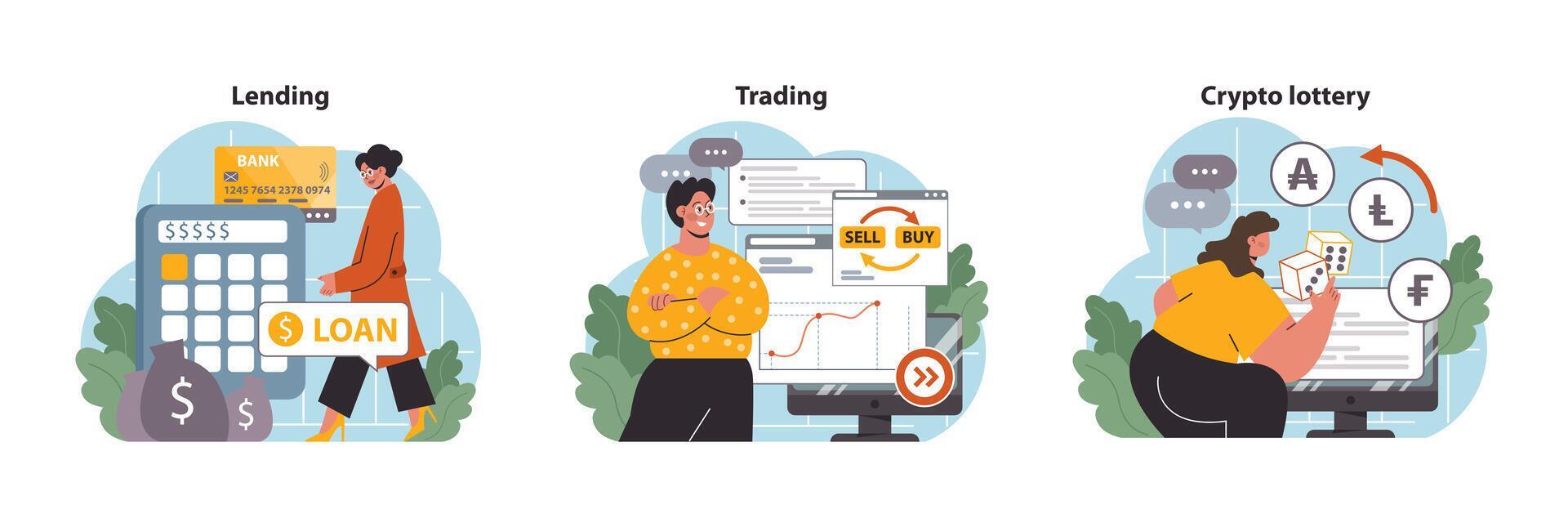 Defi Decentralized Finance Set Smart Distributed Ledger 46451731 Vector Art At Vecteezy