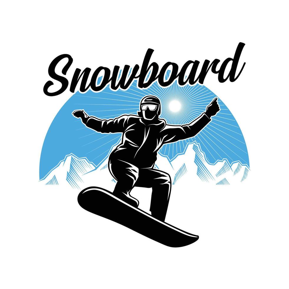 Snowboarding Logo design. Ski sports logo design illustration 46452901 ...