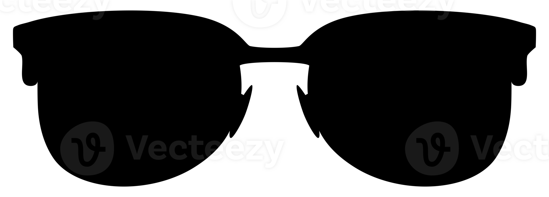 Sun Eye Glasses Silhouette Front View Flat Style Can Use For Pictogram Logo Gram Apps Art