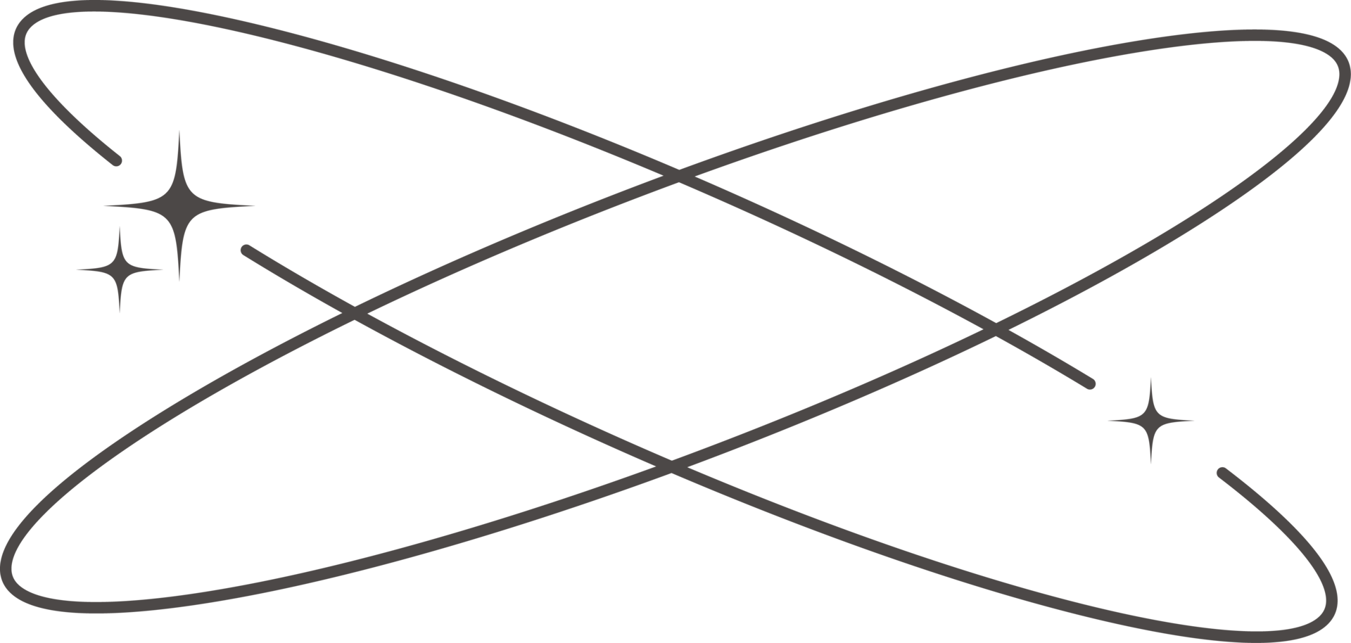 Outline Frame With Stars Aesthetic Border Element Minimal Graphic