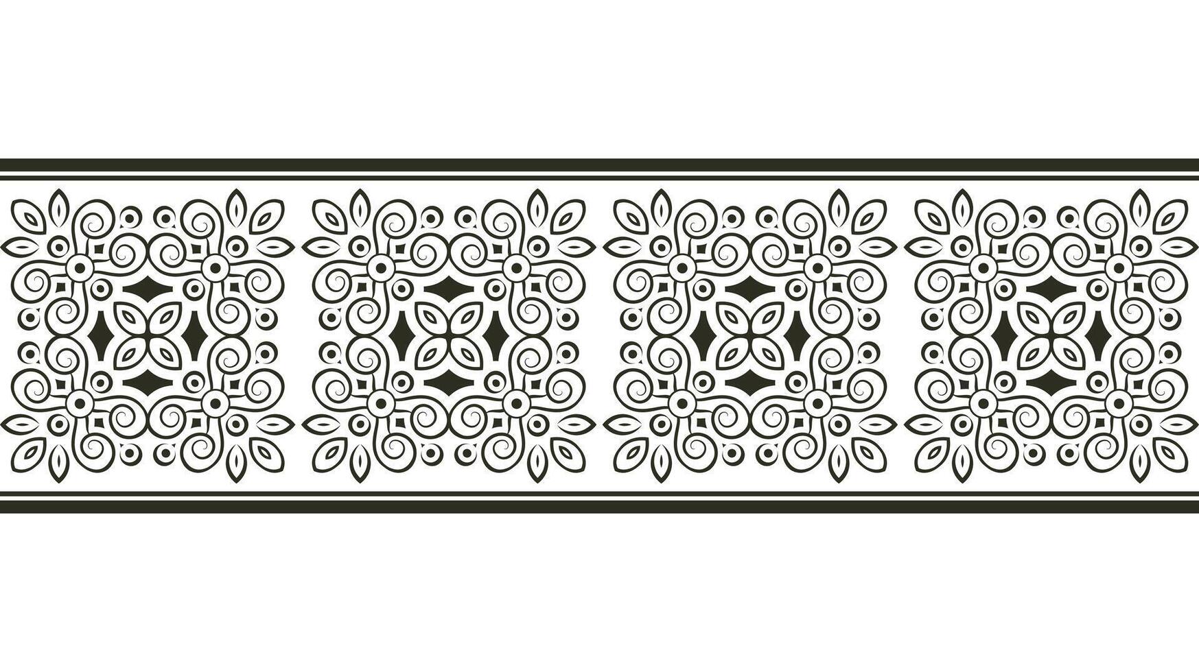 Ornament Style Ethnic Seamless Borders 46460618 Vector Art At Vecteezy