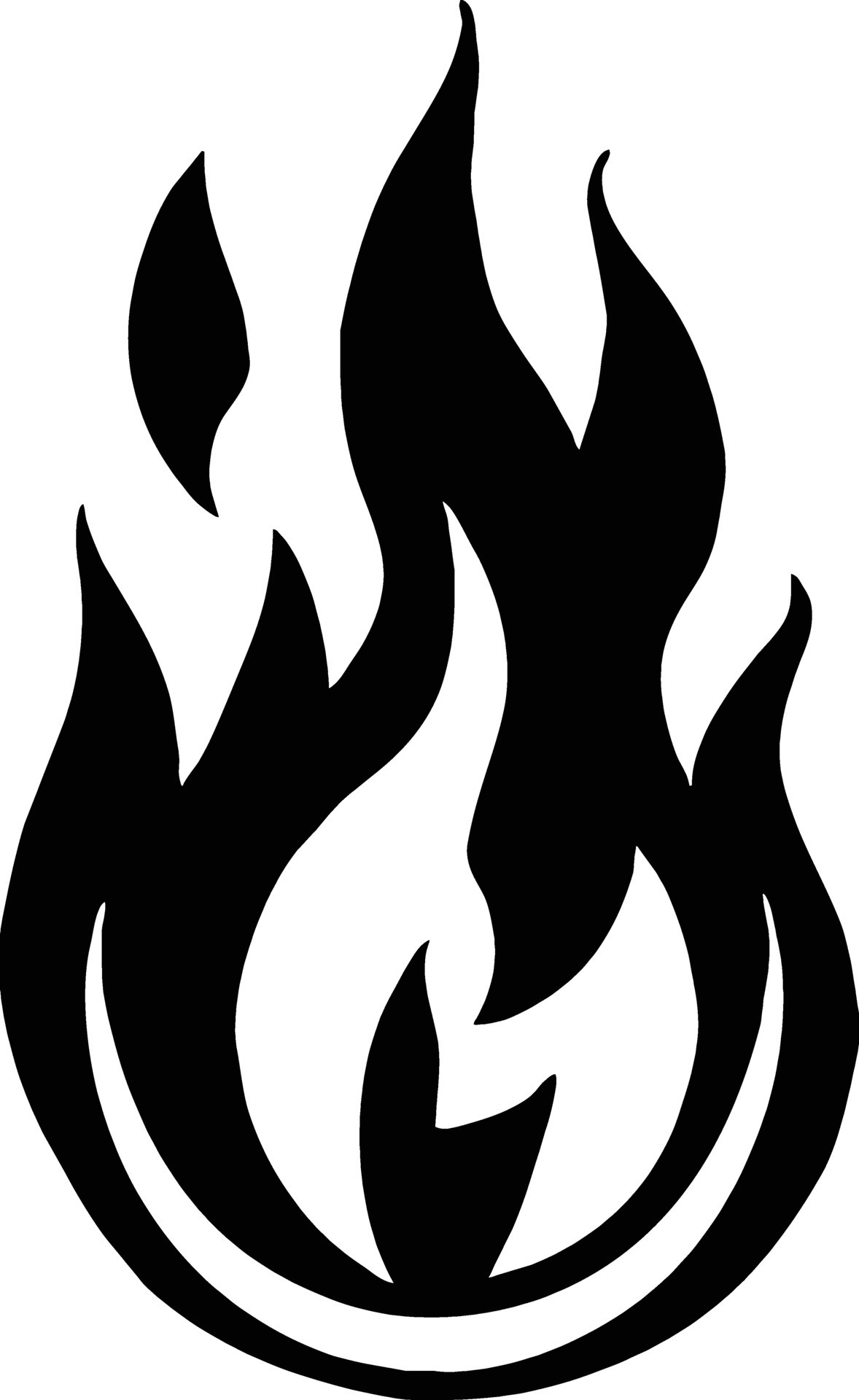 Aislado Fuego Silueta 46461234 Vector En Vecteezy