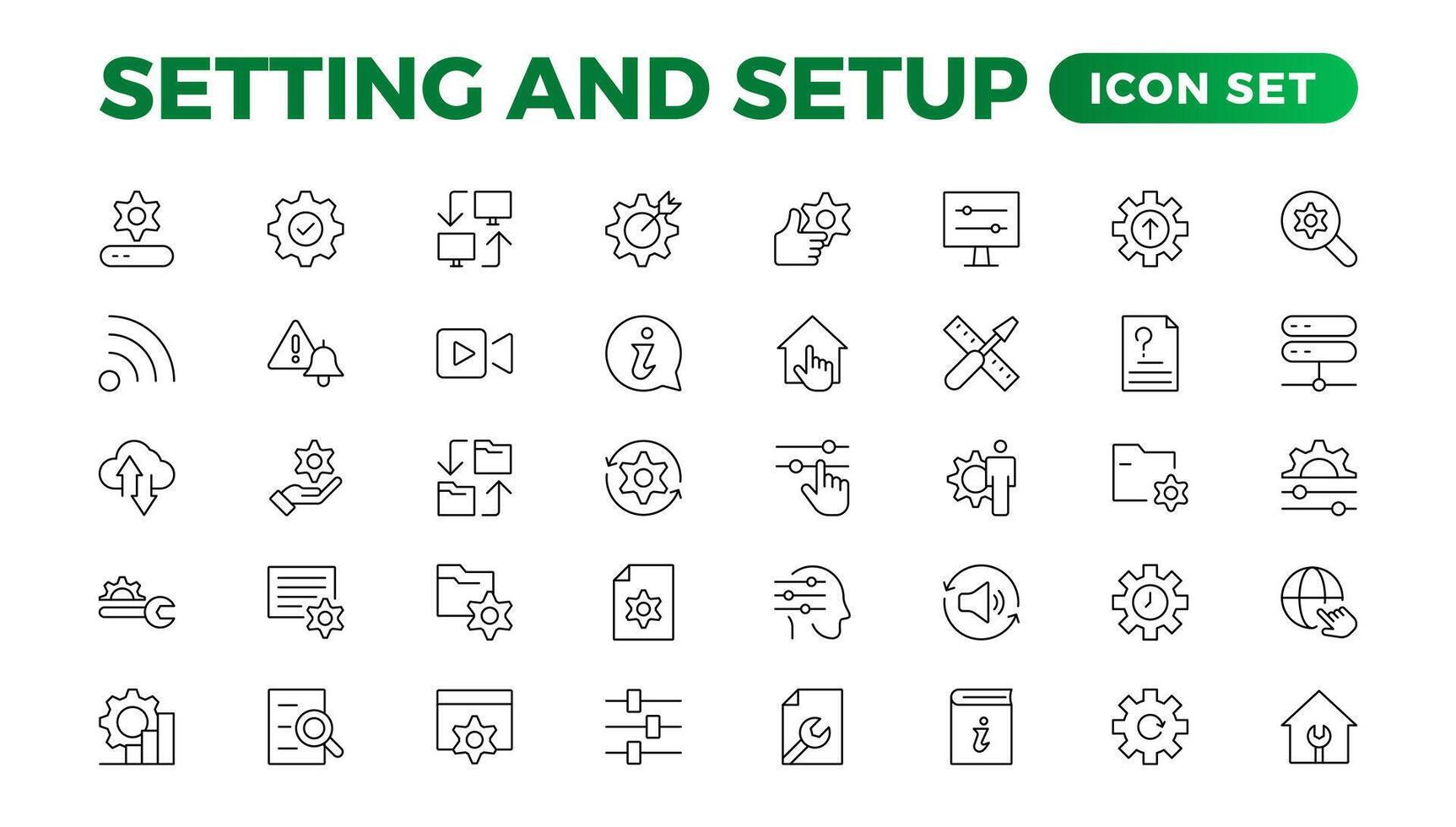 Setting And Setup Solid Icon Collection App And Website Settings Icon