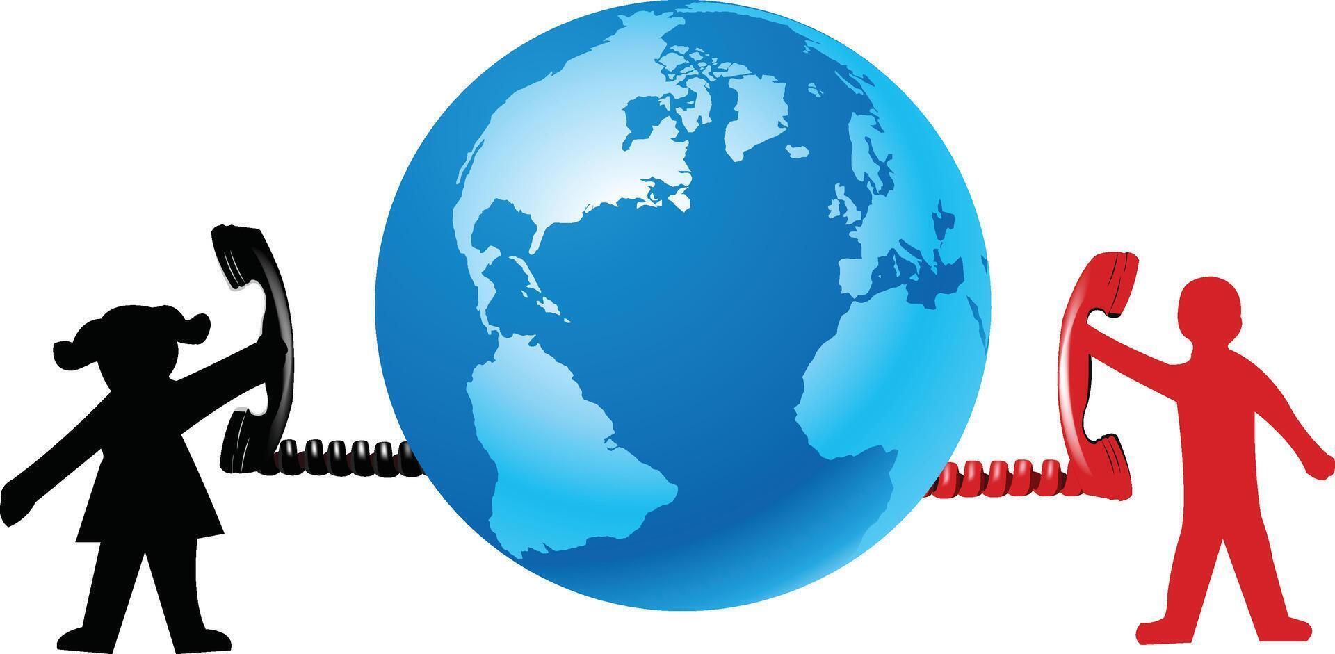 Handset Telephone Globalization Communication 46465277 Vector Art At Vecteezy